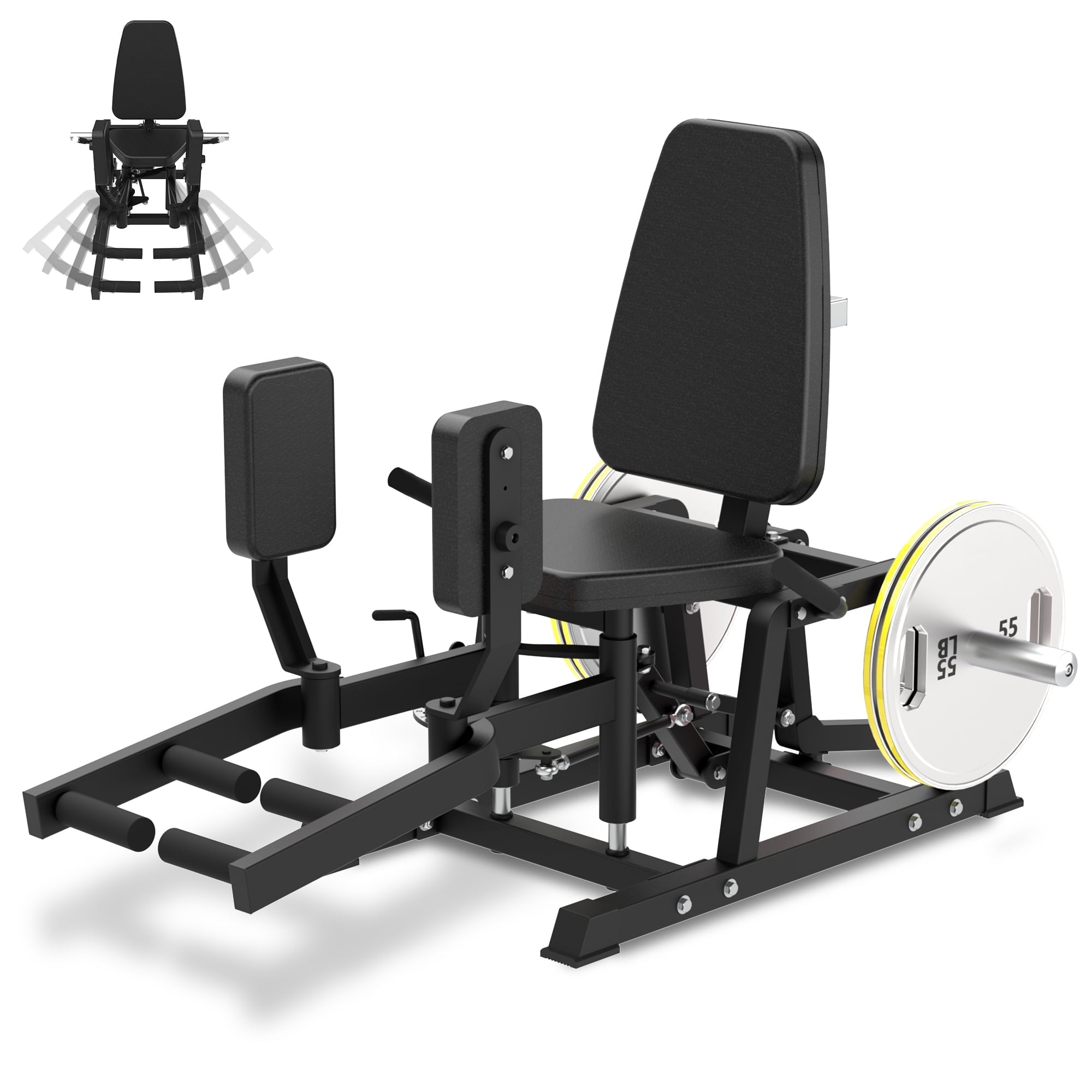 HVO Hip Abductor Machine: Plate-Loaded Inner & Outer Thigh Trainer for ...
