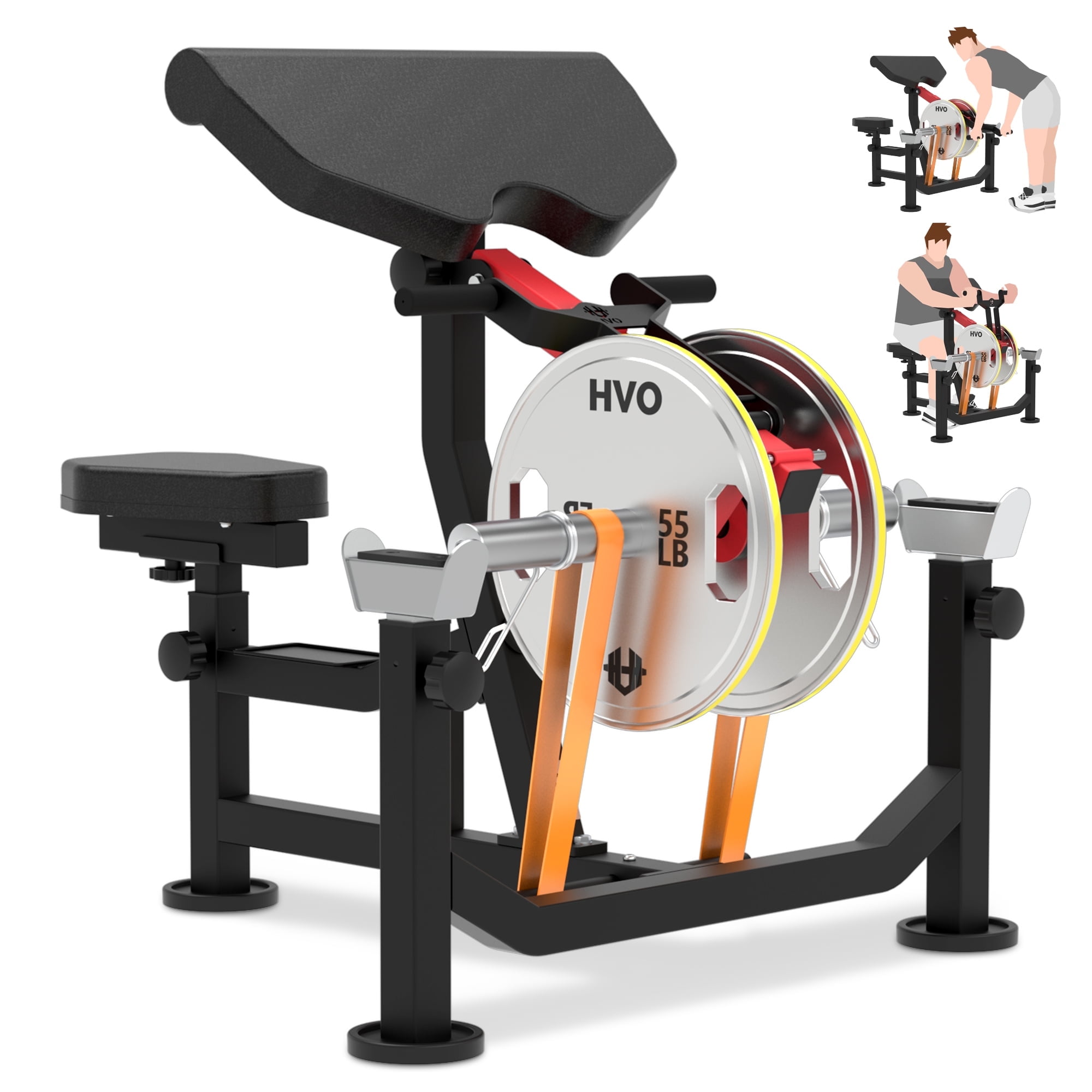 HVO Preacher Curl Machine : Bicep Tricep Curl Arm Bench Barbell Dumbell ...
