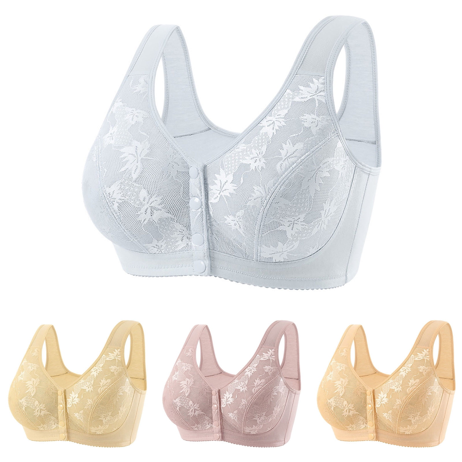 HVOBTTY Breathable Stretch Bras for Women, Womens Bras No Underwire ...