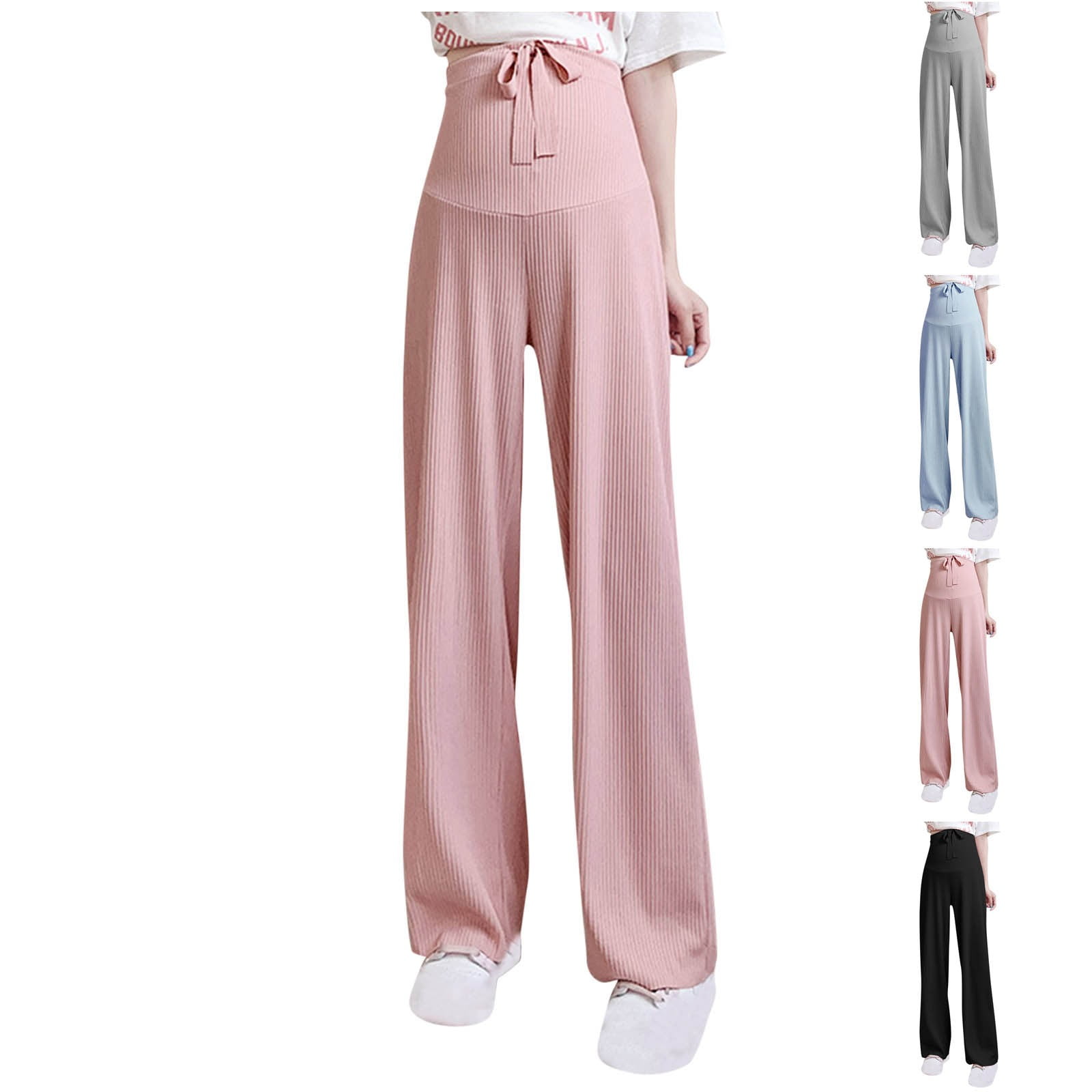 HVOBTTY Maternity Soft Trousers, Summer Maternity Pants, Womens Casual ...