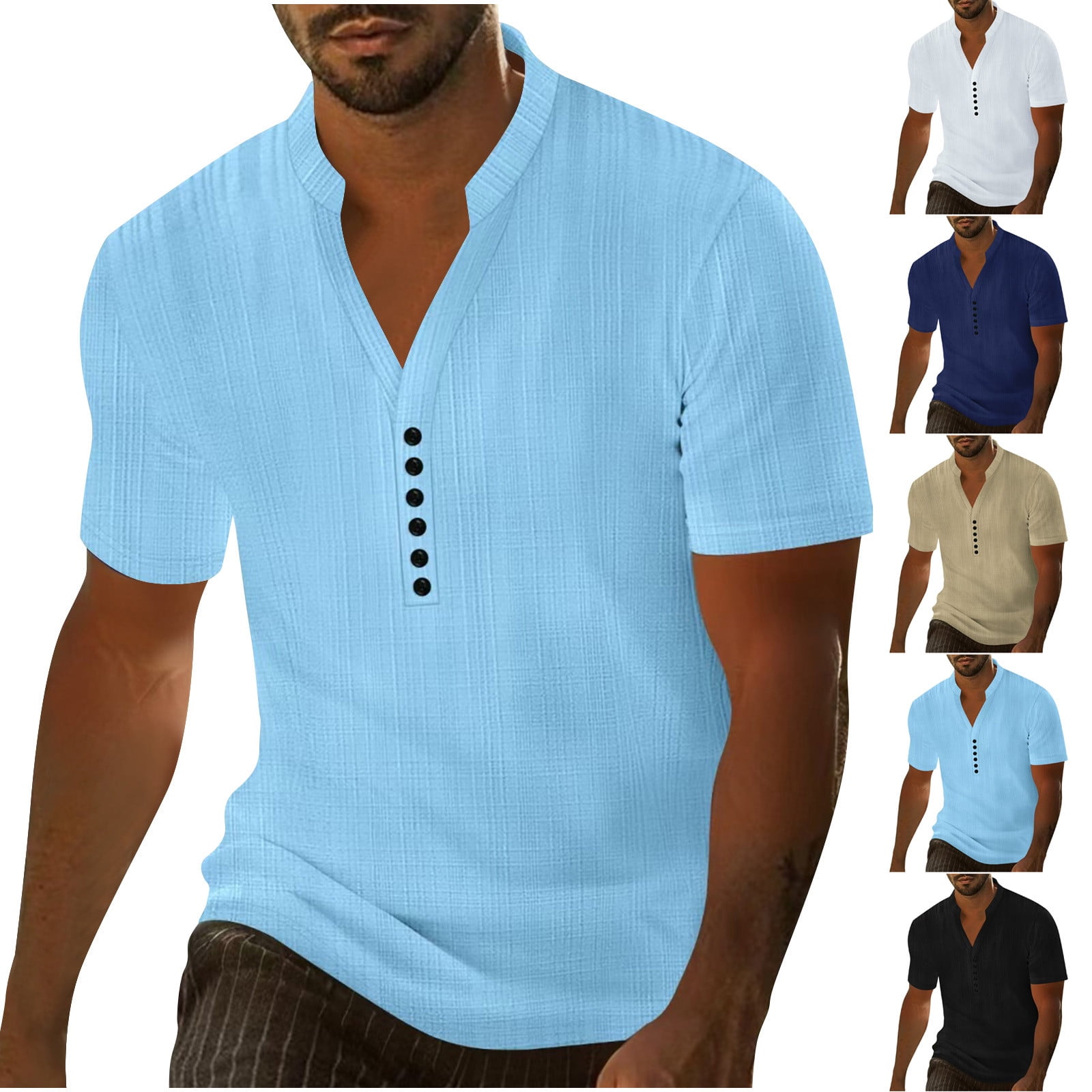 HVOBTTY Mens Soft Versatile Pullover Top, T Shirt for Men, Mens ...