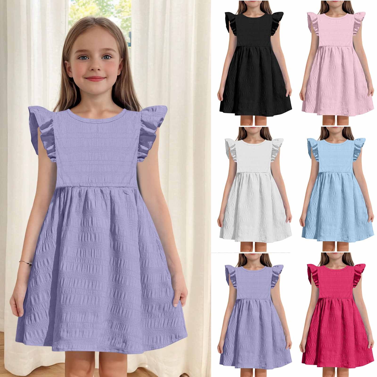 HVOBTTY Toddler's Casual A-Line Dresses, Summer Dresses for Kid Girls ...