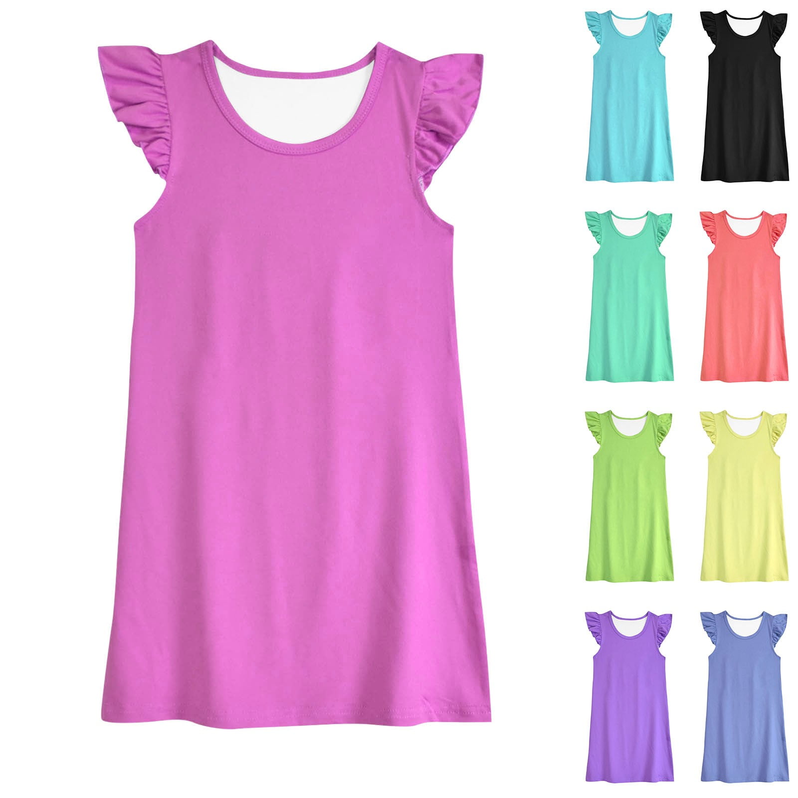 HVOBTTY Toddler's Soft Sport Shift Dresses, Summer Dresses for Kid ...