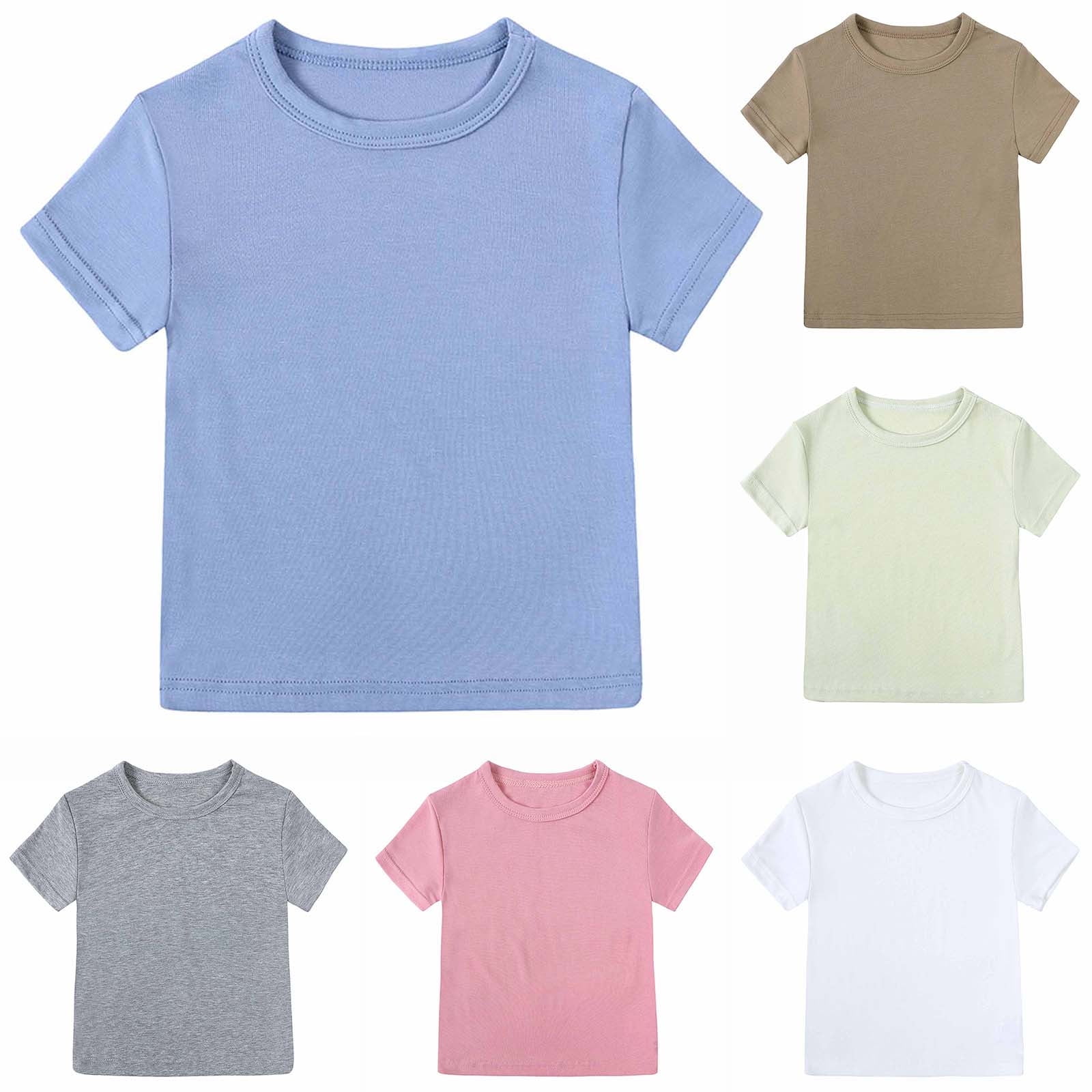 HVOBTTY Toddlers Classic Pullover Top, Kids Summer T Shirt, Kids Casual ...