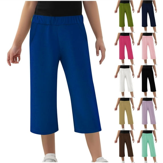 HVOBTTY Toddlers Soft Straight Leg Pants, , Kids Casual Comfortable ...