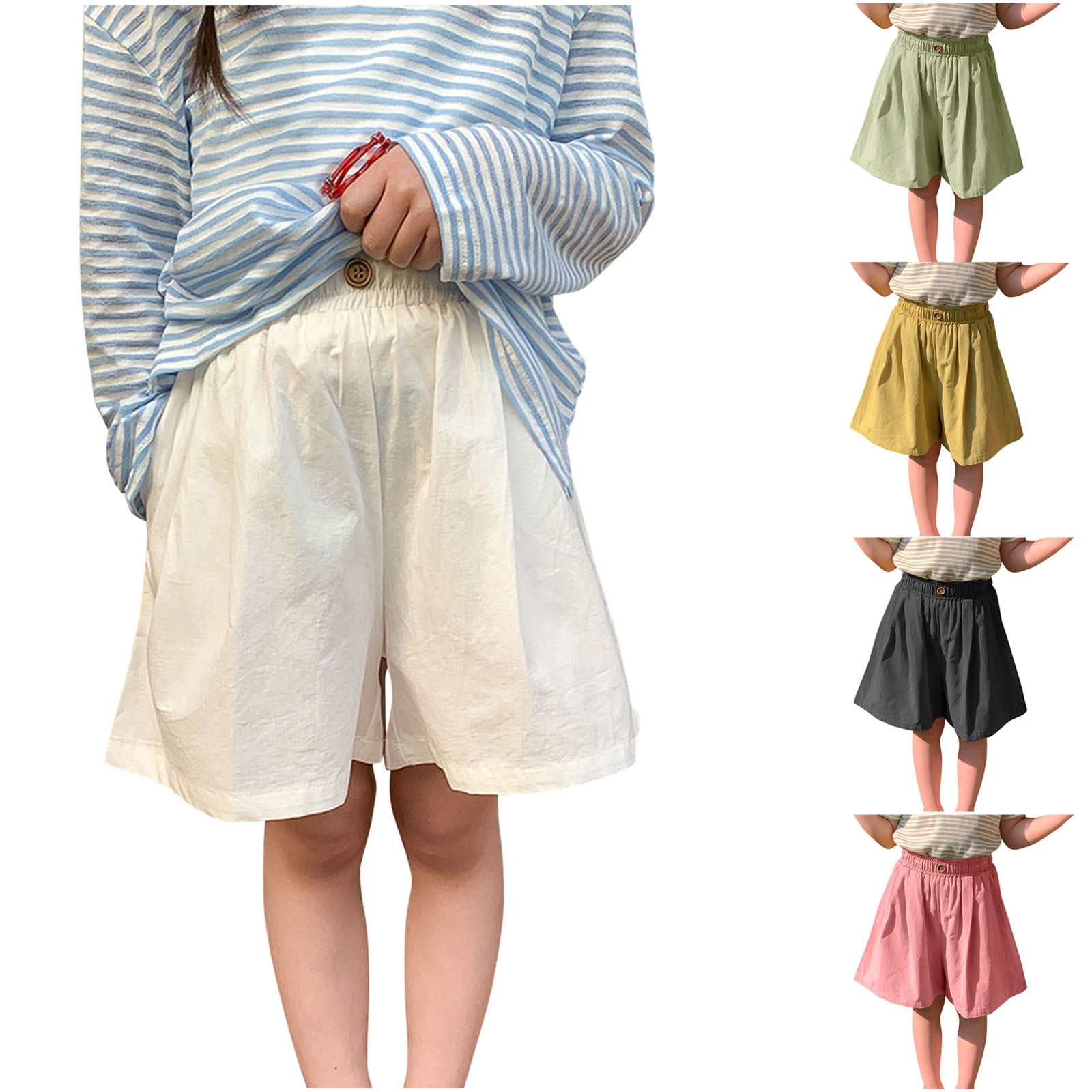 HVOBTTY Toddlers Soft Wide Leg Pants, , Girls Stylish Casual ...