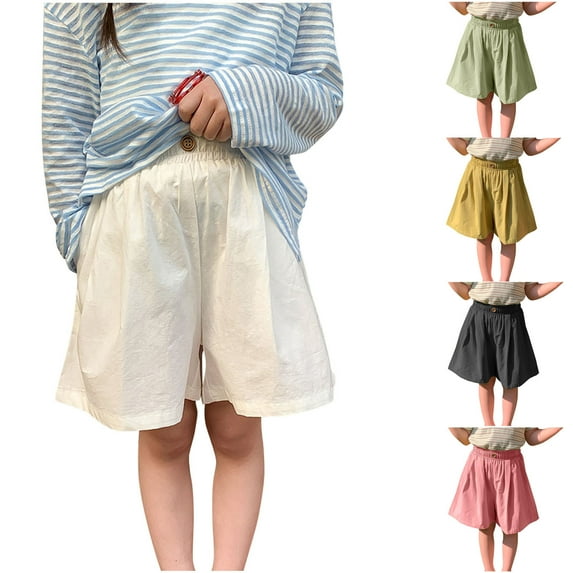 HVOBTTY Toddlers Soft Wide Leg Pants, , Girls Stylish Casual ...