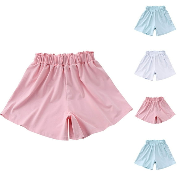HVOBTTY Toddlers Soft Wide Leg Pants, , Kids Casual Solid Color ...
