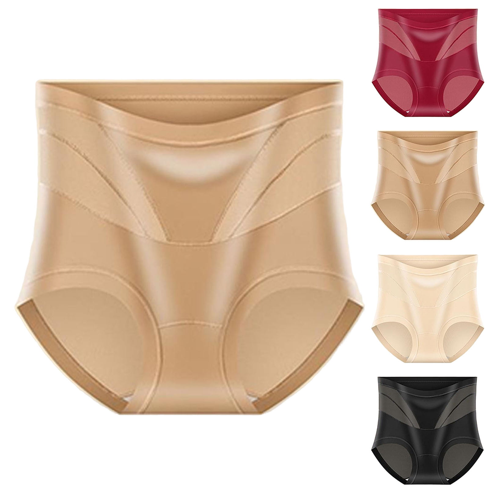 HVOBTTY Women's Briefs Hollow Mesh Safety Bottoms Seamless Waist ...