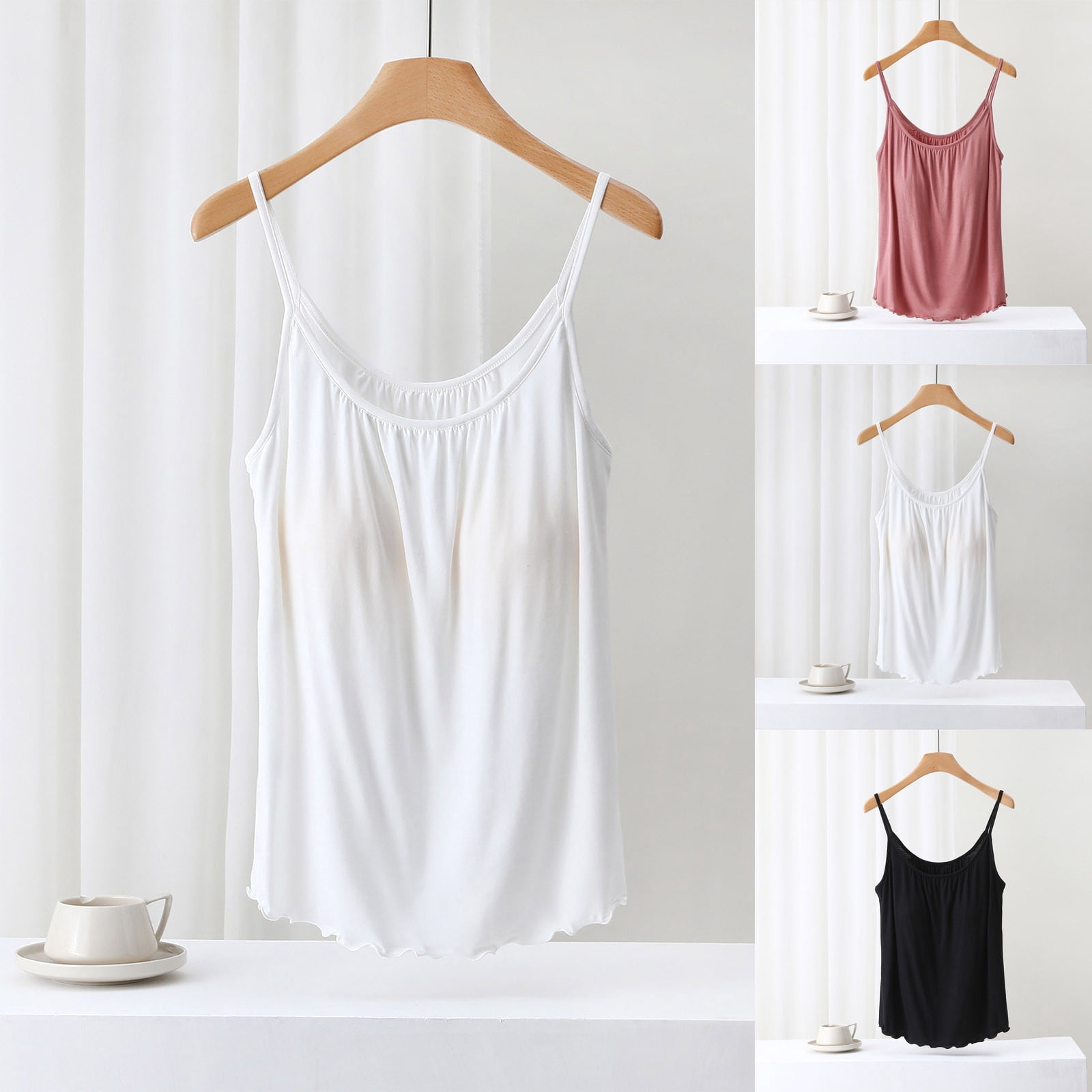 HVOBTTY Women's Sleeveless Pajama Top, Pajama Top for Women, Women's ...