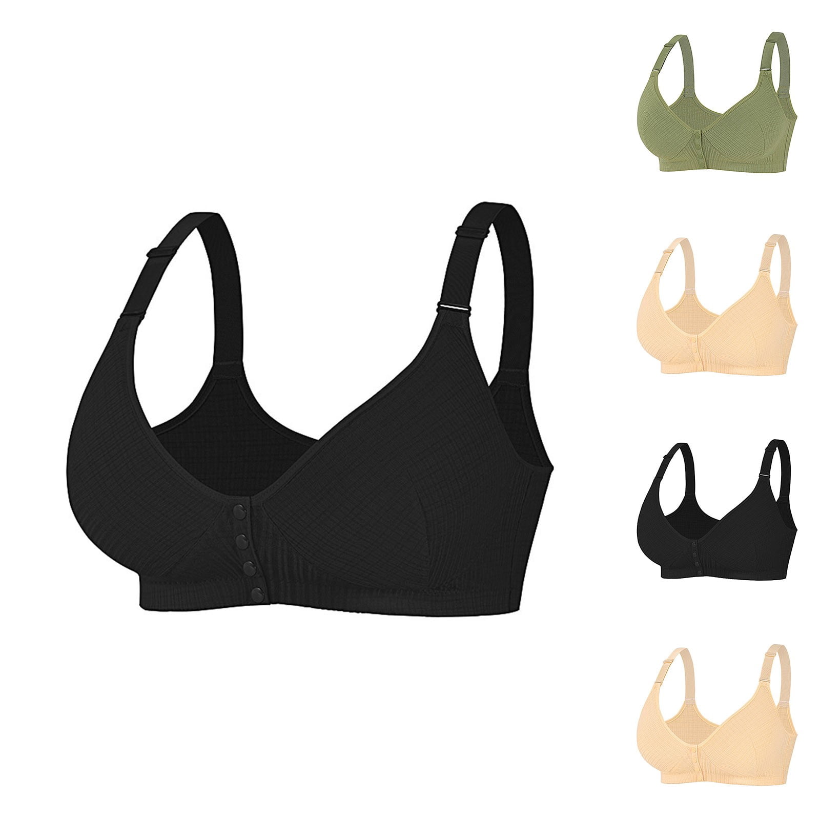 HVOBTTY Women's Wireless Fashion Bra, Plus Size Bra for Women, Women's ...