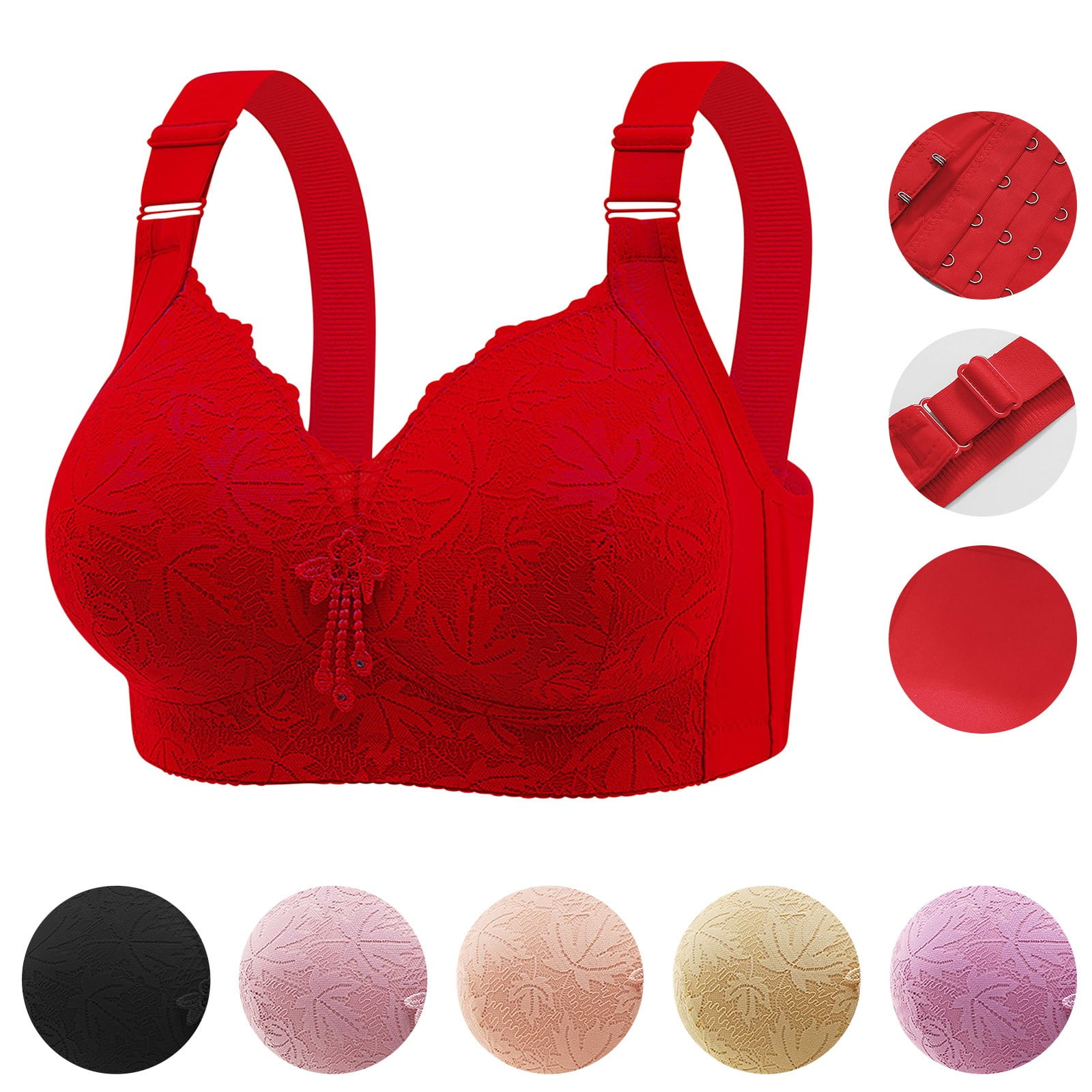 HVOBTTY Womens Basic Bras, Bras for Women Plus Size, Women's ...