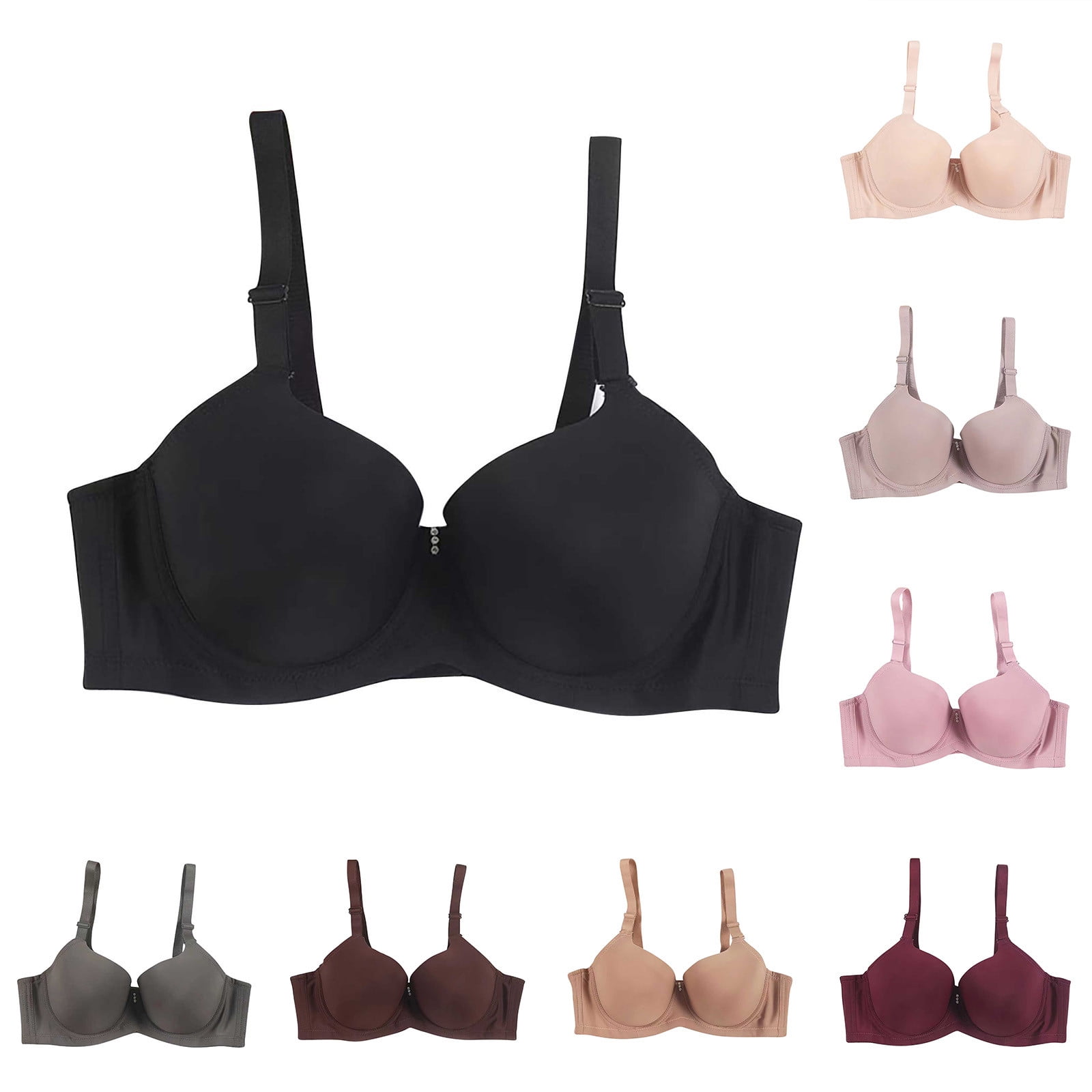 HVOBTTY Womens Basic Bras, Bras for Women, Women's Patchwork Bra with ...