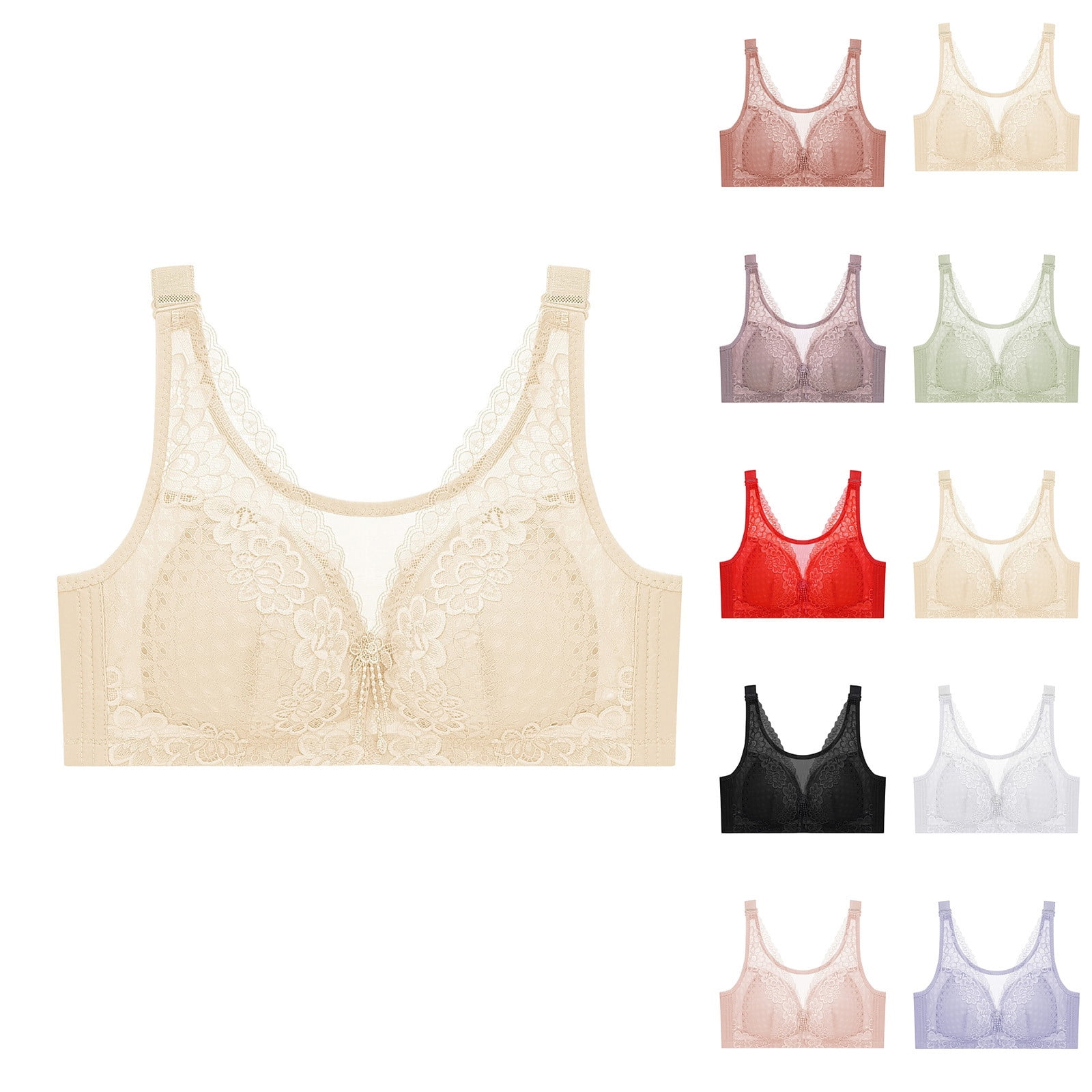 HVOBTTY Womens Basic Bras, Bras for Women, Women's Underwire Plus Size ...