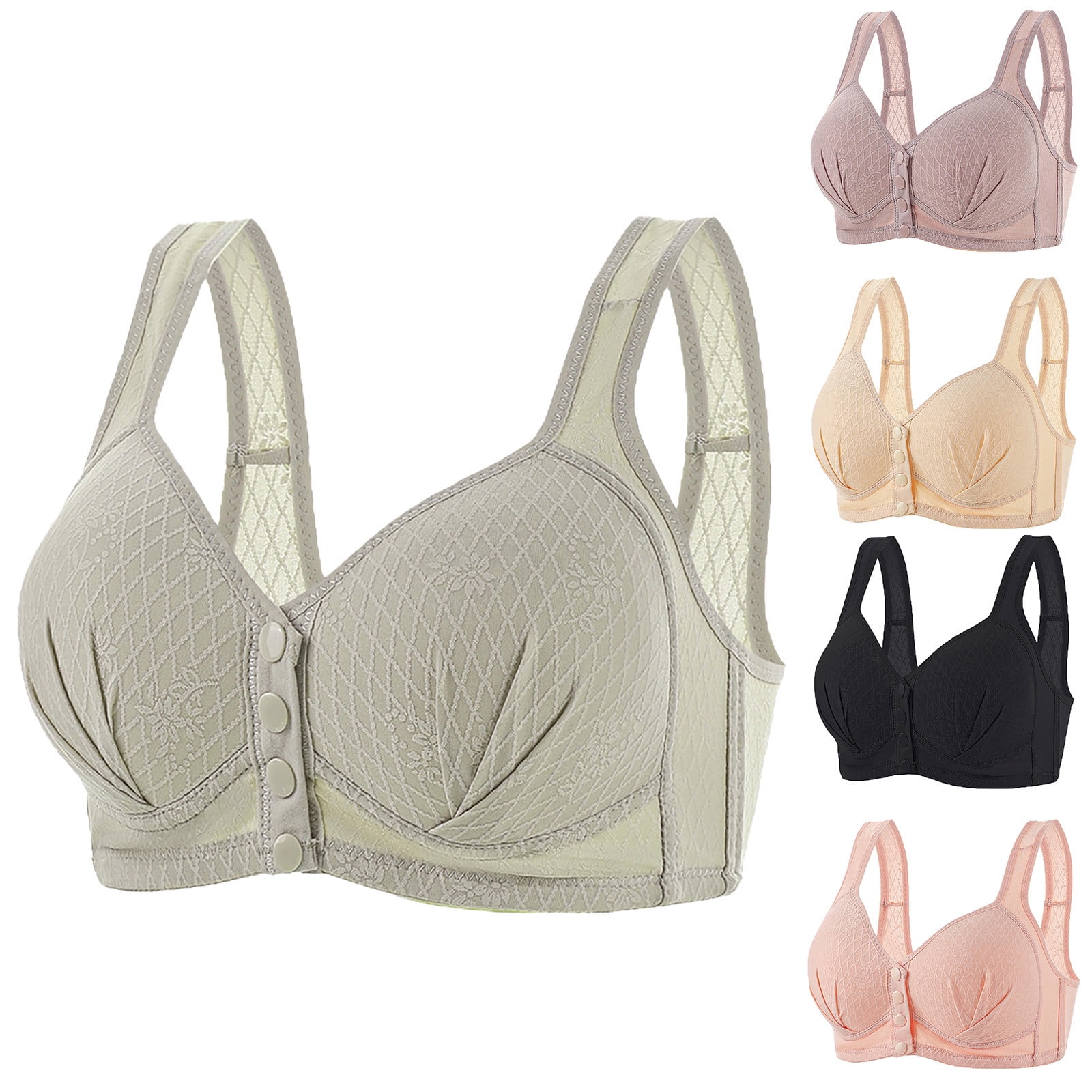 HVOBTTY Womens Front Closure Bra, Bras for Women, Women's Mesh Front ...