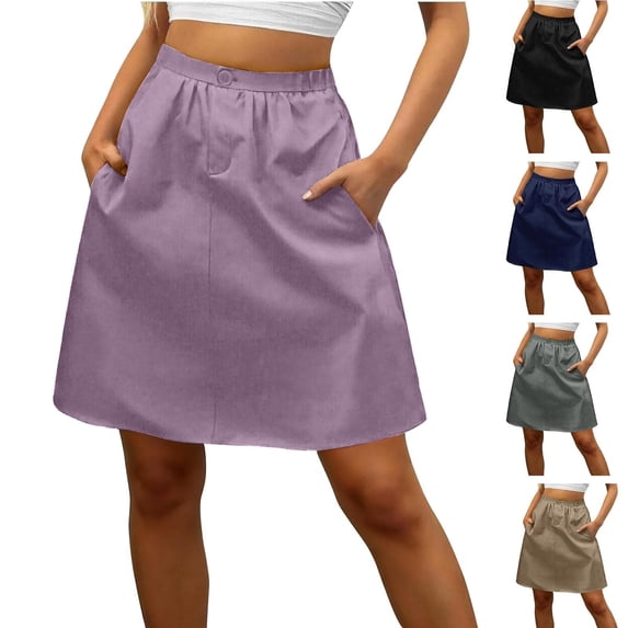 HVOBTTY Womens A Line Mini Skirts, Summer Skirt for Women, Womens ...