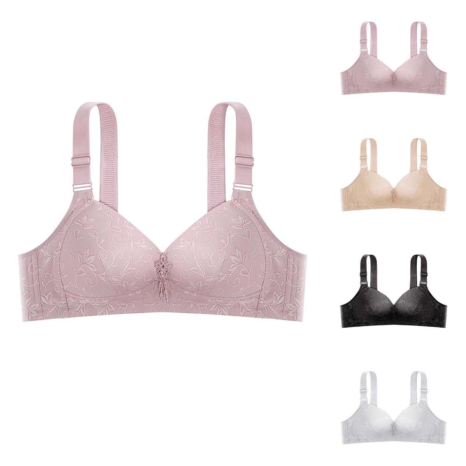 HVOBTTY Womens Tshirt Push Up Seamless Bra, Bras for Women, Middle Aged ...