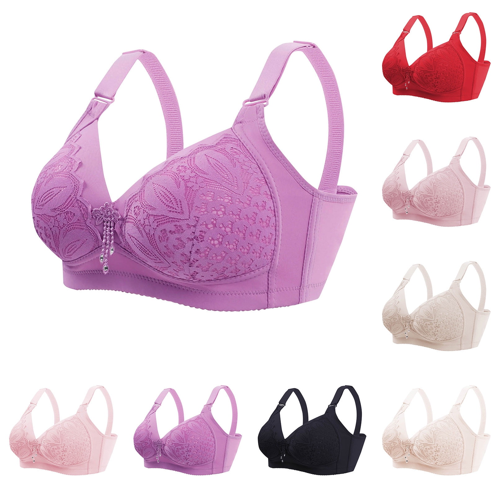 HVOBTTY Womens Tshirt Push Up Seamless Bra, Bras for Women, Woman's ...