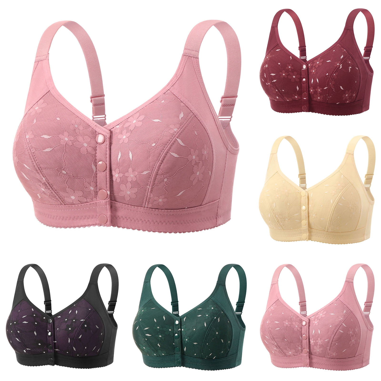 HVOBTTY Womens Tshirt Push Up Seamless Bra, Bras for Women, Woman's ...