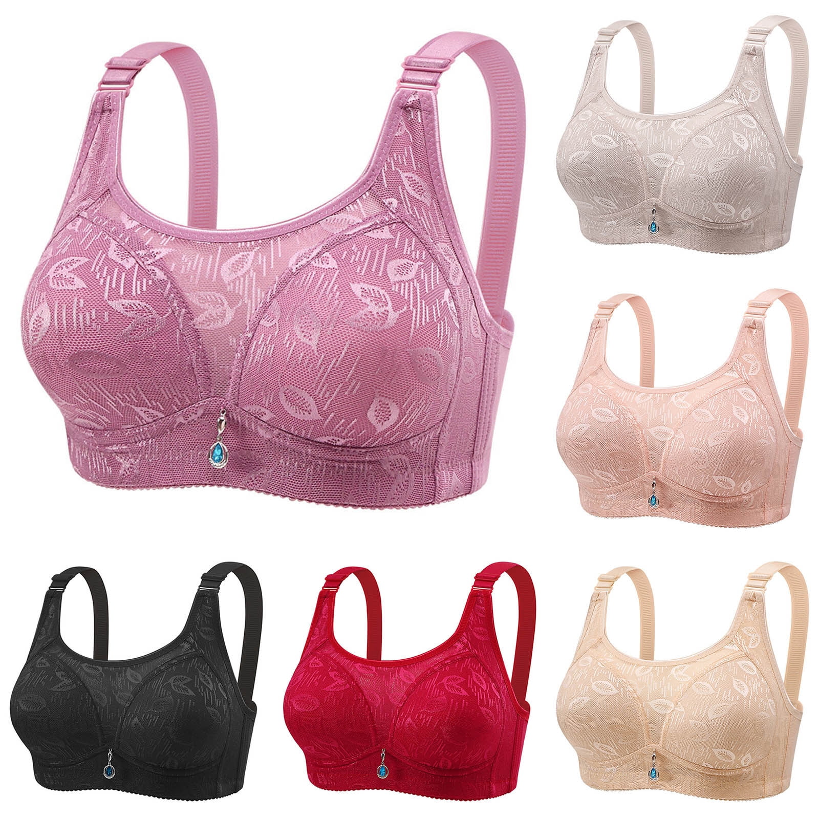 HVOBTTY Womens Tshirt Push Up Seamless Bra, Bras for Women, Woman's ...