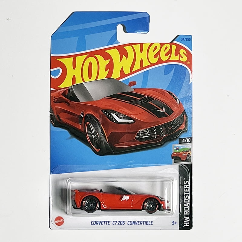 HW 2023 Corvette C7 Z06 Convertible (Red) HW Roadsters - Walmart.com