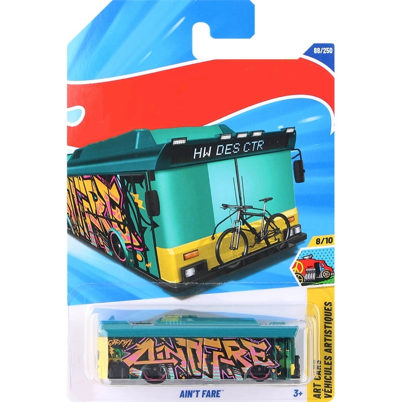 HW 2025 Ain't Face (Green) HW Art Cars Vehicules Artistioues - Walmart.com