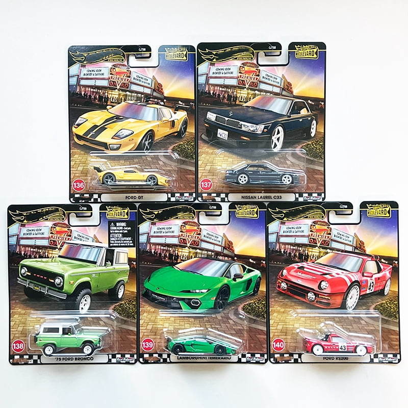 HW 2025 Premium Boulevard #136-140 Set of 5 Cars GJT68 - Walmart.com