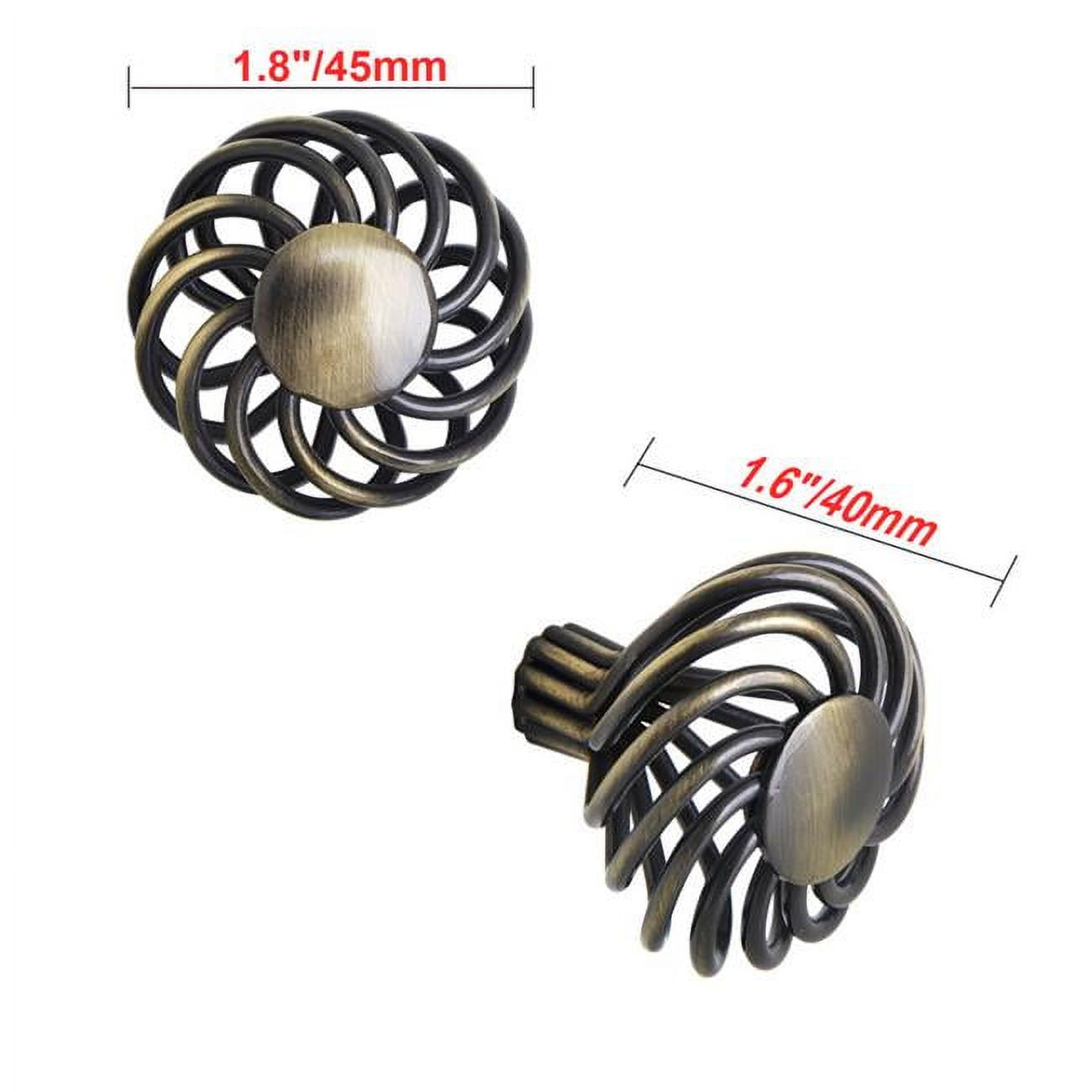 HW321PLAB021 Aire Round Swirl Cabinet Knob, 1.8 in. Dia., Antique Brass ...