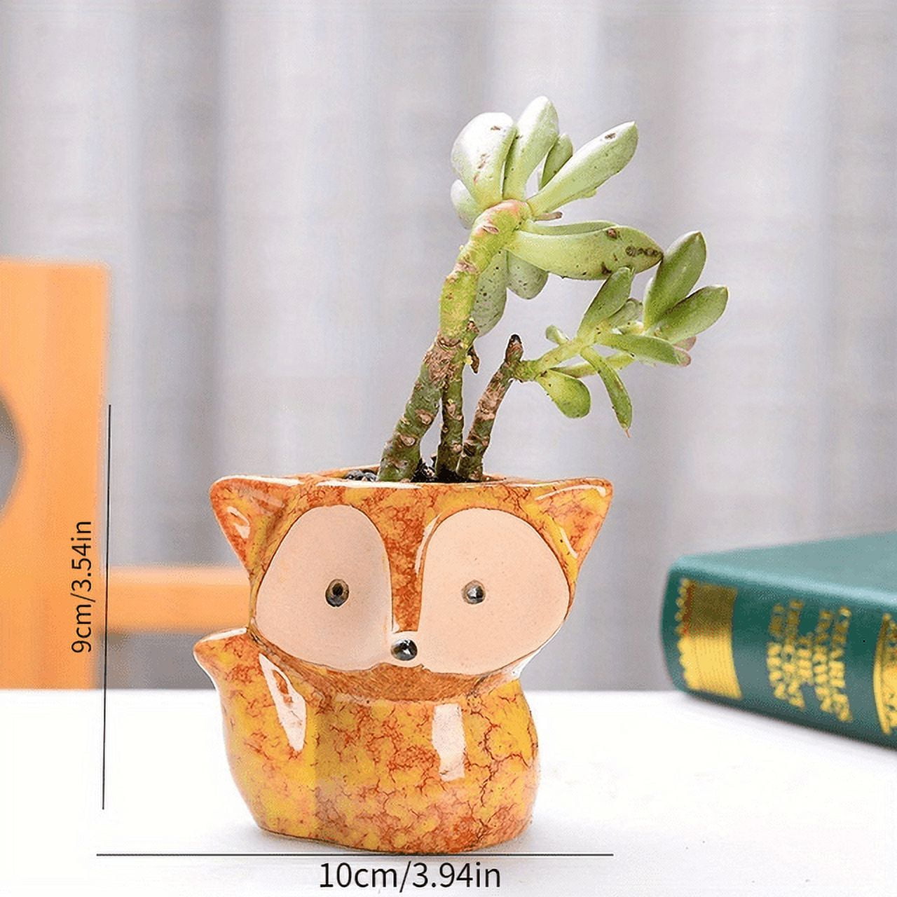 HWERIDOEV Cute Small Mini Ceramic Cartoon Succulents Bonsai Flower ...