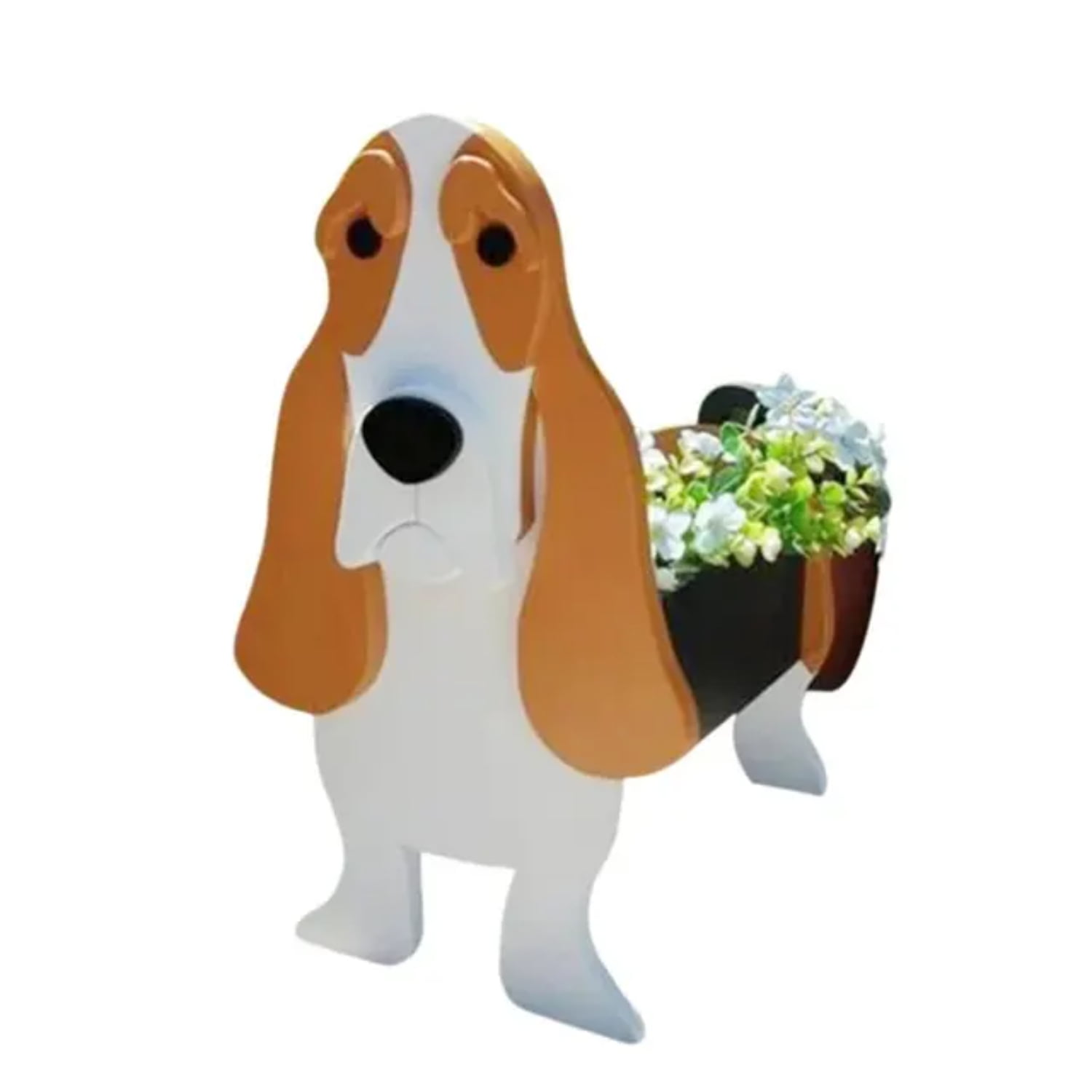 HWERIDOEV Outdoor Garden Decor Cute Dog Shaped Planter Pots - Labrador ...