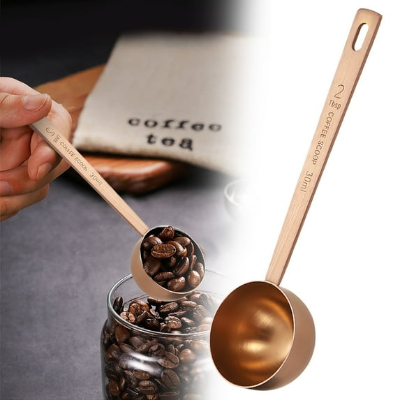 HWHCGZ 1Pc 30ml Measuring Spoon Stainless Long Handle Coffee Seasoning ...