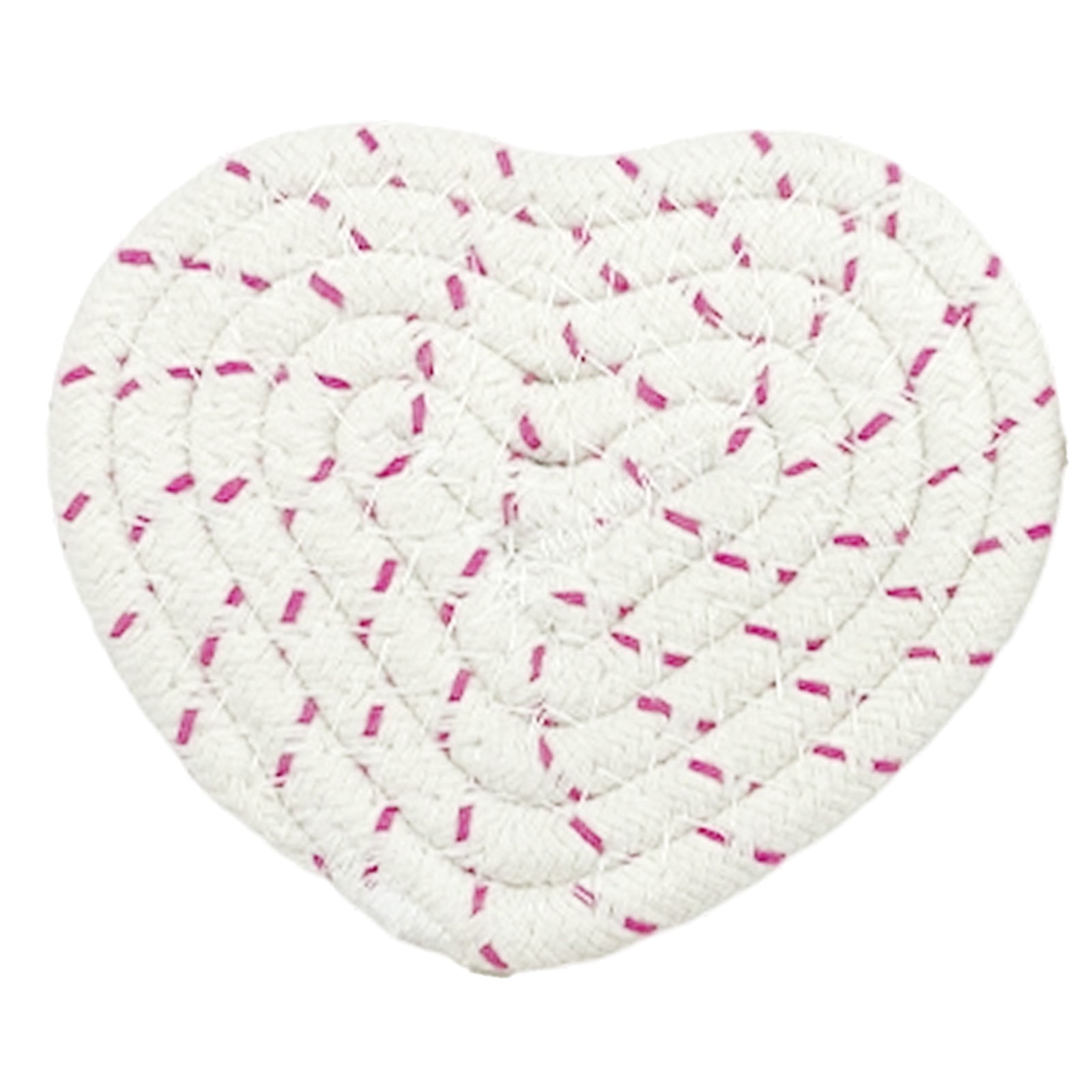 HWHCGZ 1Pc Heart Coasters Valentine's Day Heart Cotton Coasters for ...