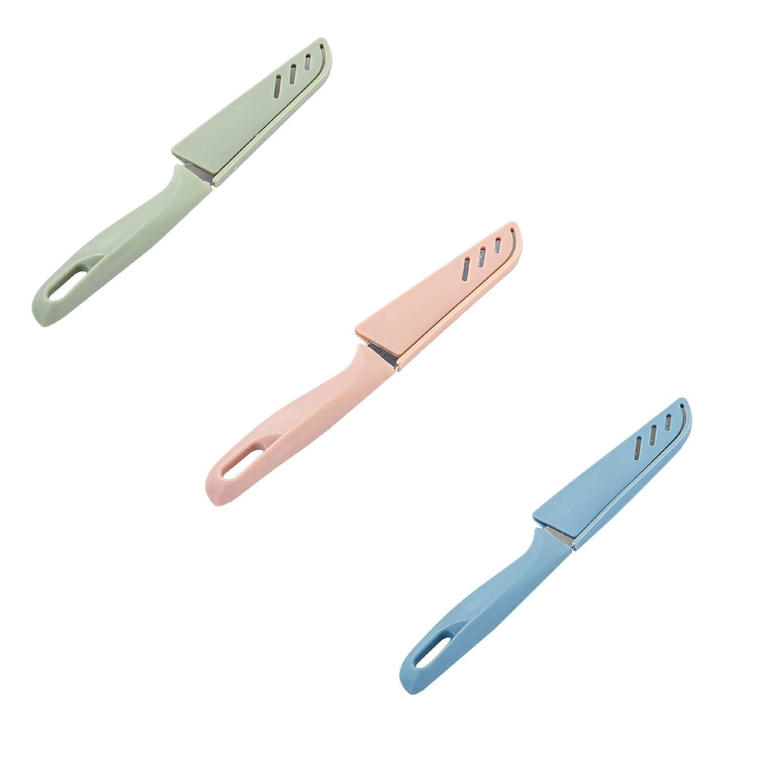 HWHCGZ 3Pcs Paring Knife with Knife Cover Sharp Vegetable And Fruit ...