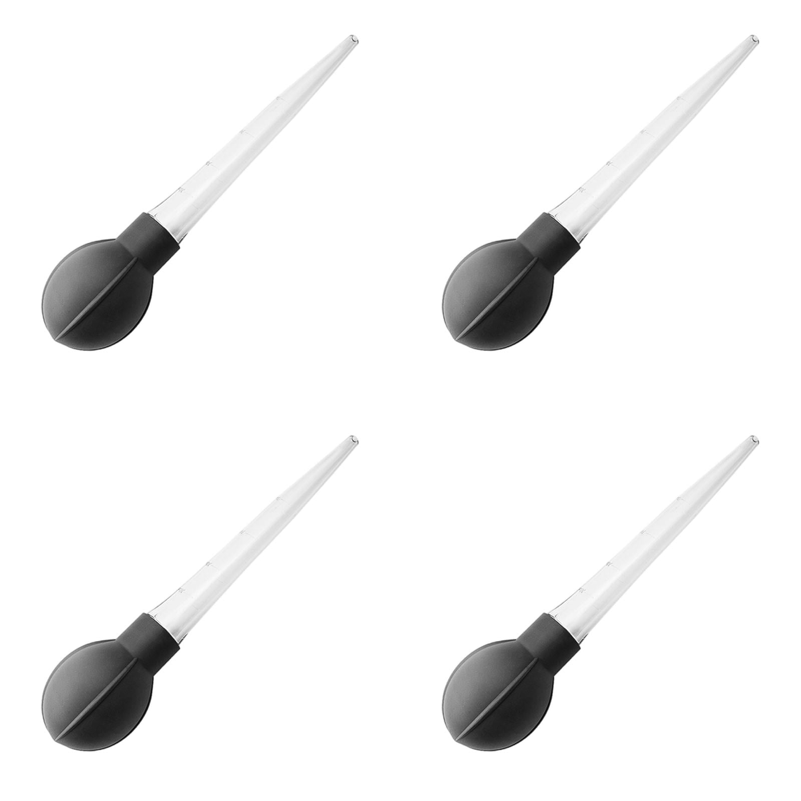 HWHCGZ 4 Pack Plastic Pipette Dropper with Rubber Bulb Liquid Transfer ...