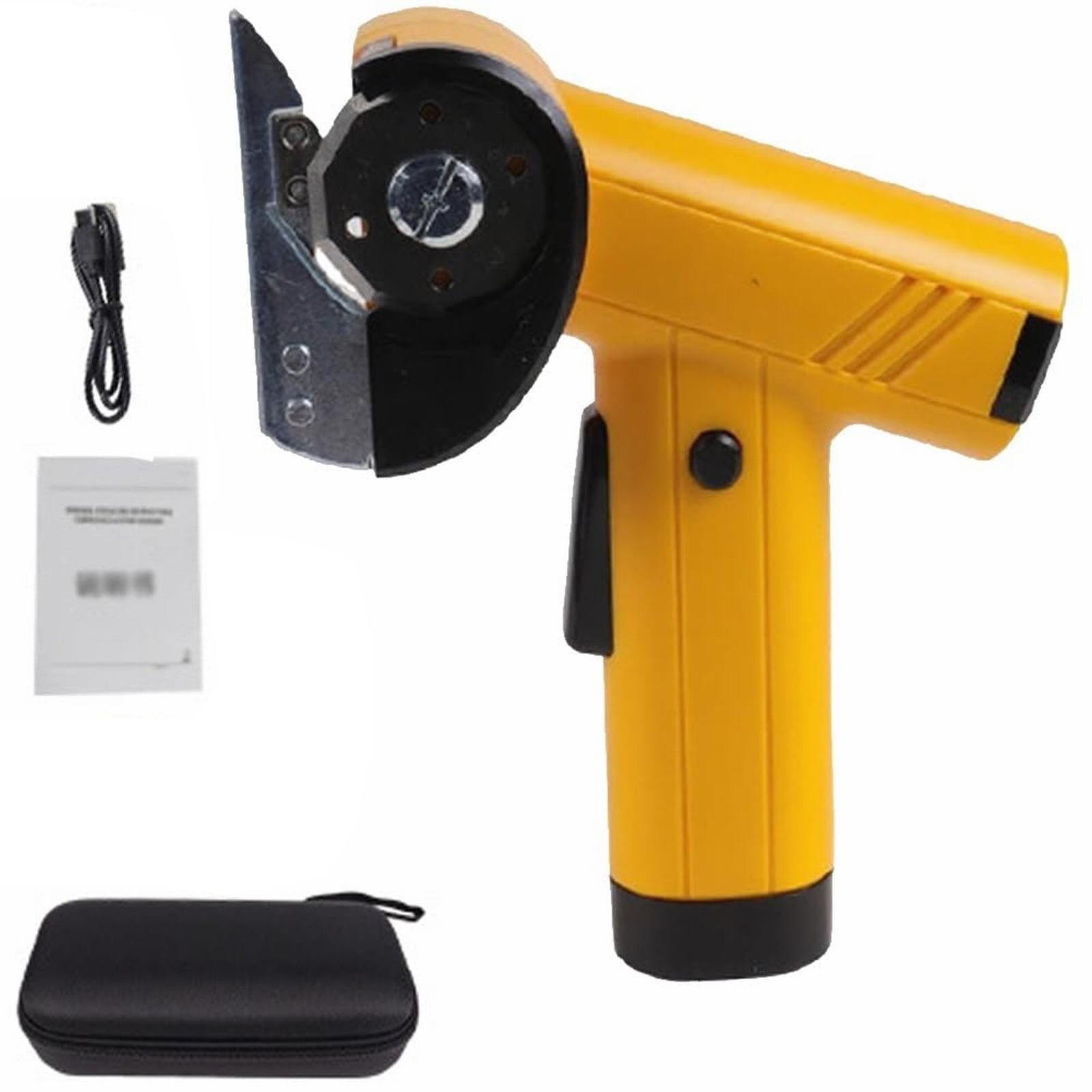 HWHCGZ Cordless Electric Scissors 4V Rechargeable Rotary Cutter ...