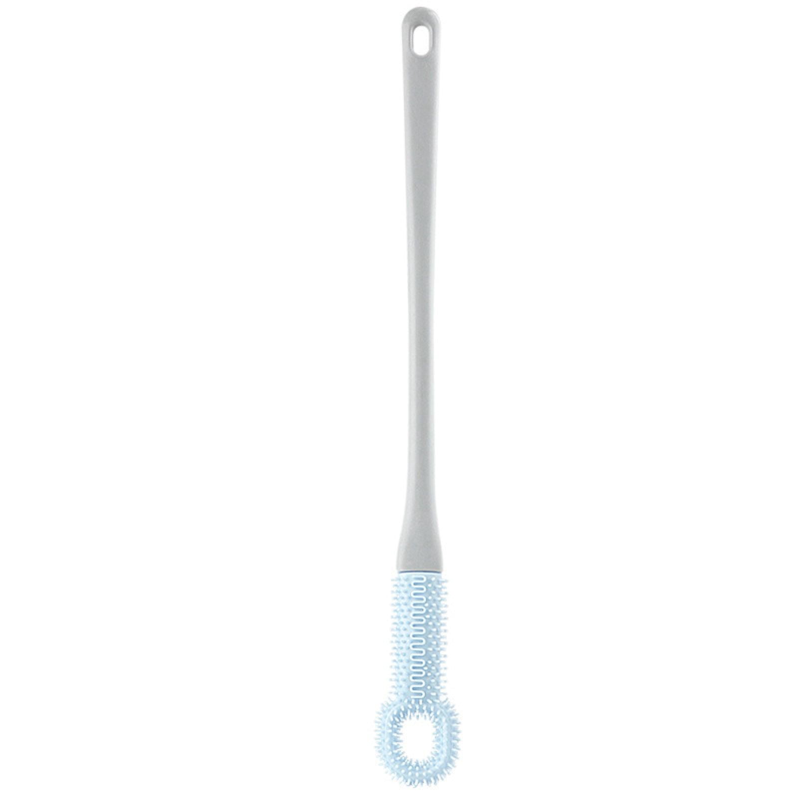 HWHCGZ Foot Scrubber in Shower with Long Handle Silicone Gap Brush ...