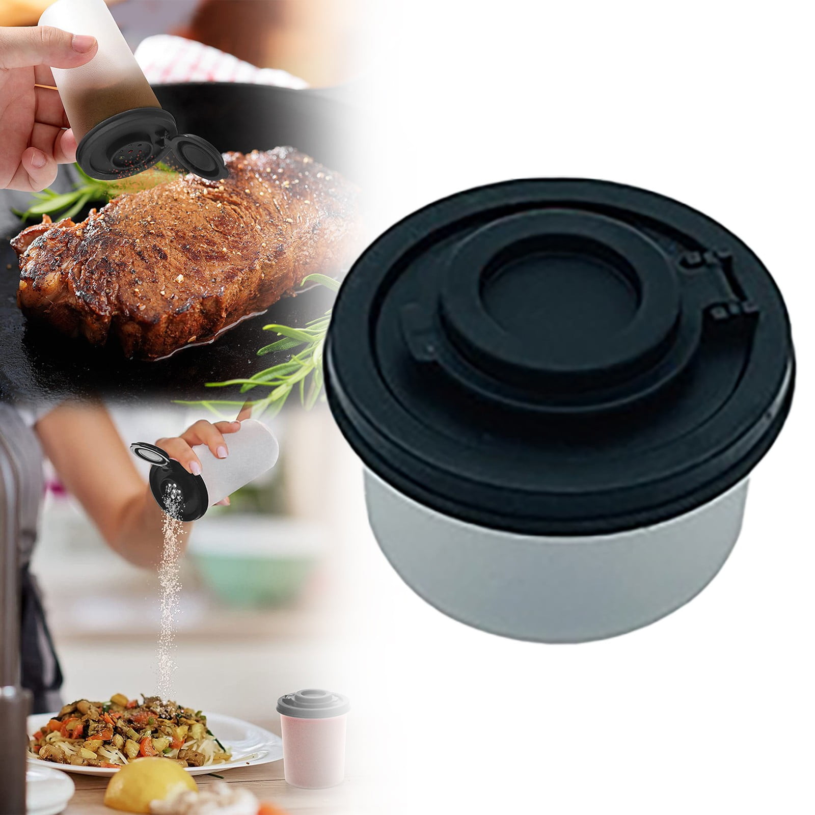 HWHCGZ Restaurant Home Kitchen Mini Seasoning Jar Proof And Pepper ...