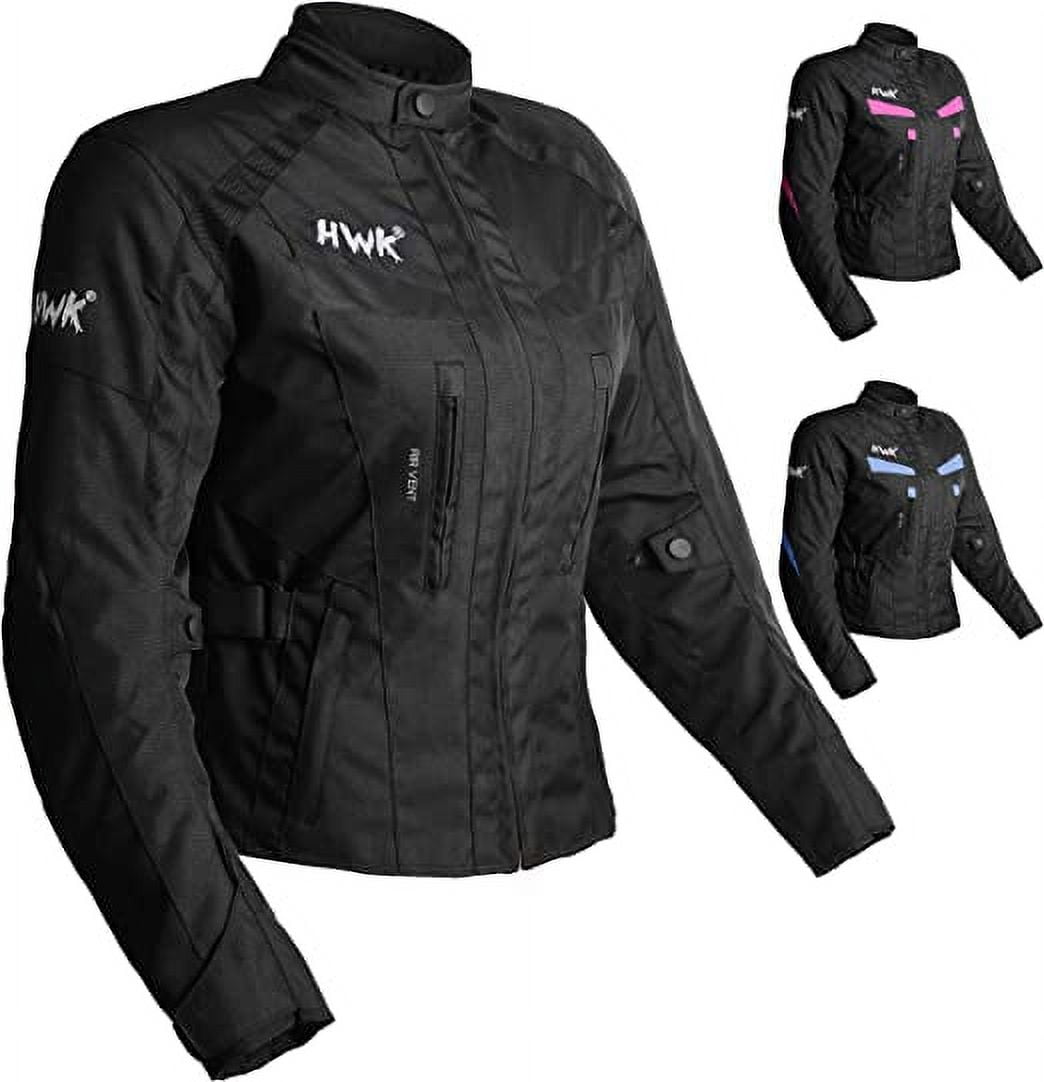 HWK Stunt Motorcycle Jacket for Women, Women's Motorcycle Jacket with ...