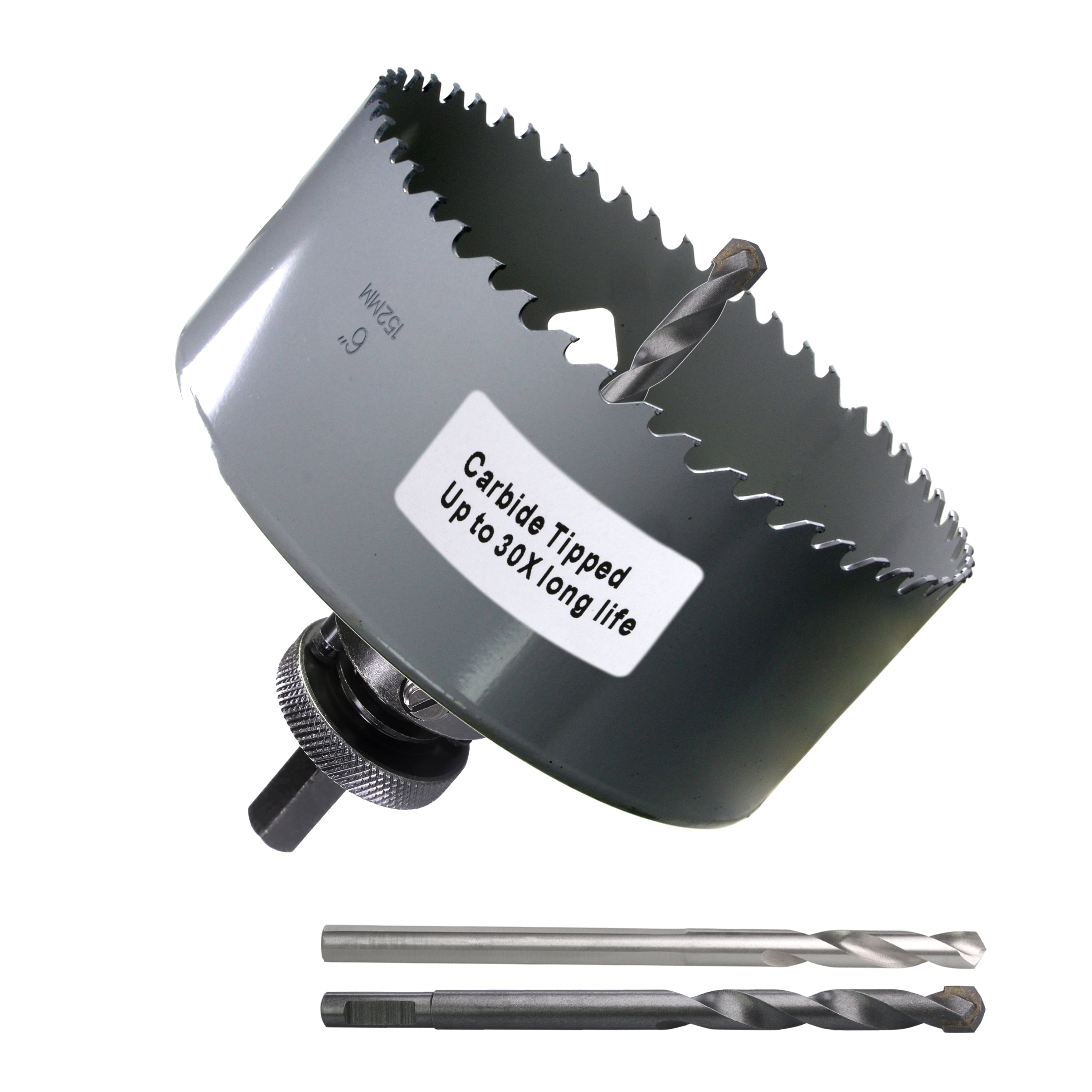 HWOWSUPM 6” Carbide Hole Saw Cutter 2.36” Depth Multiple Hole Saw Bit ...