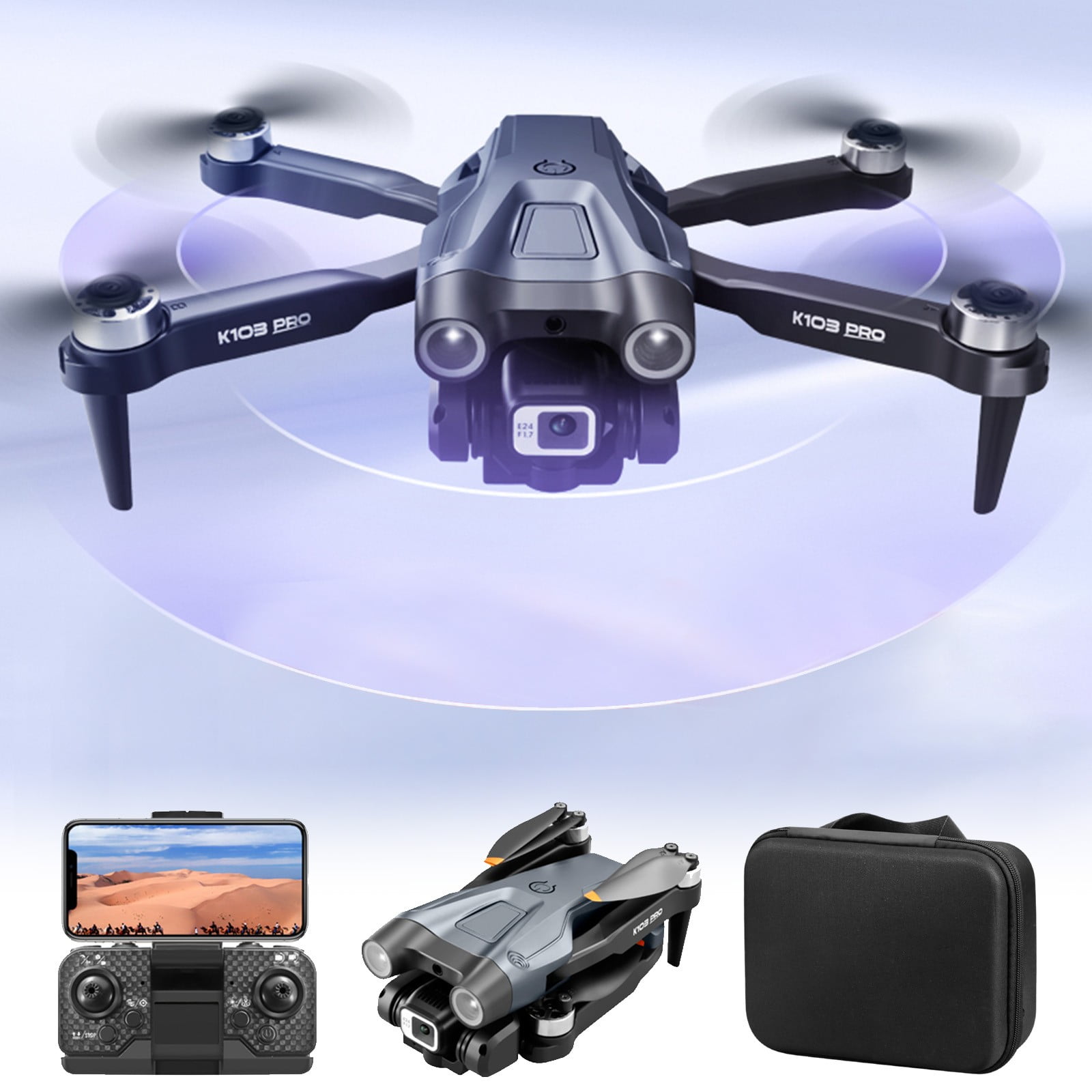 HWRETIE 2.4G WIFI FPV Drone with 1080P ESC Camera for Adults,RC ...