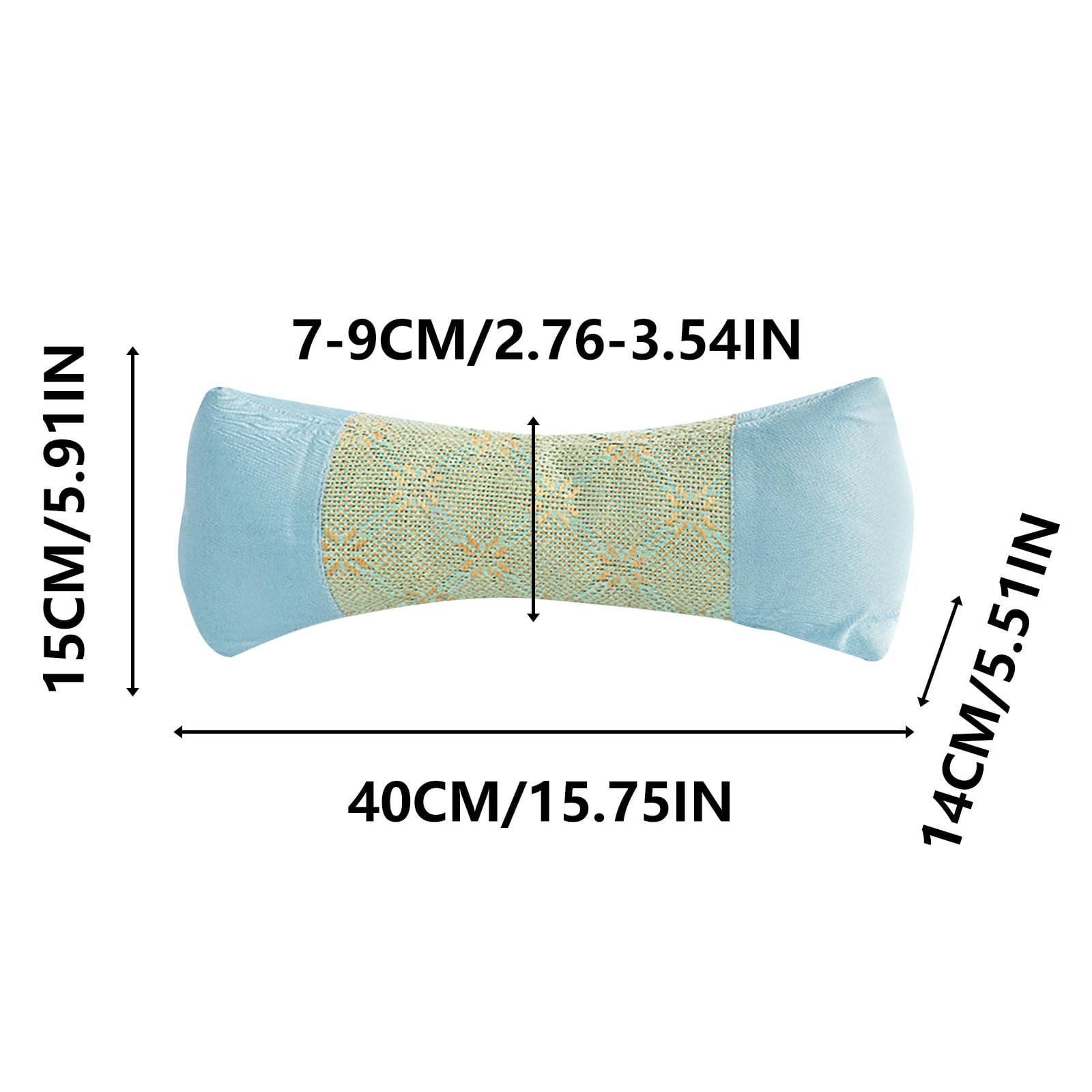HWRETIE Cotton Buckwheat Neck Pillow,Cervical and Lumbar Support Bone ...