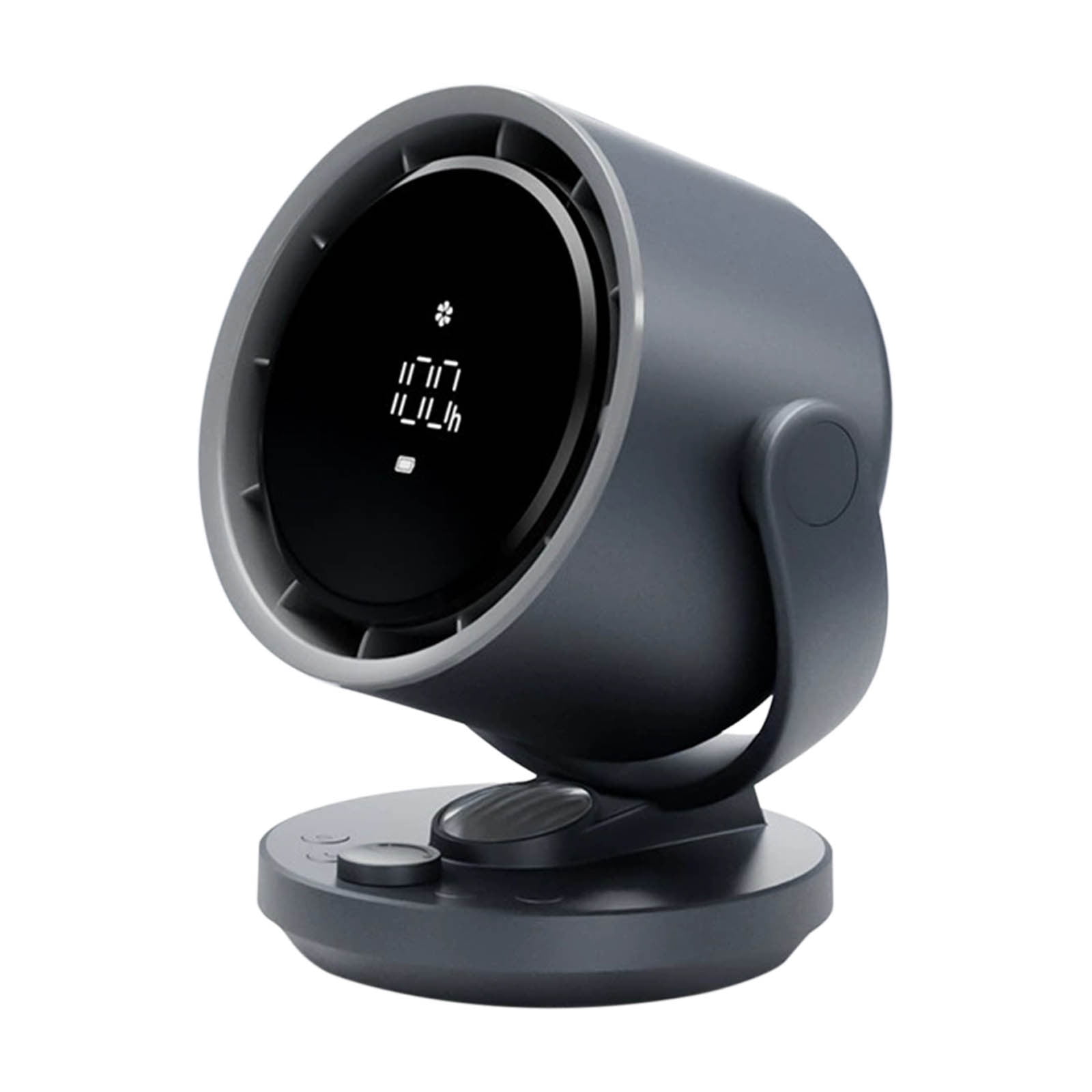 HWRETIE Desktop Turbo Fan with Digital Display,100-Speed USB Rechargeable High Wind Fan,Silent ...