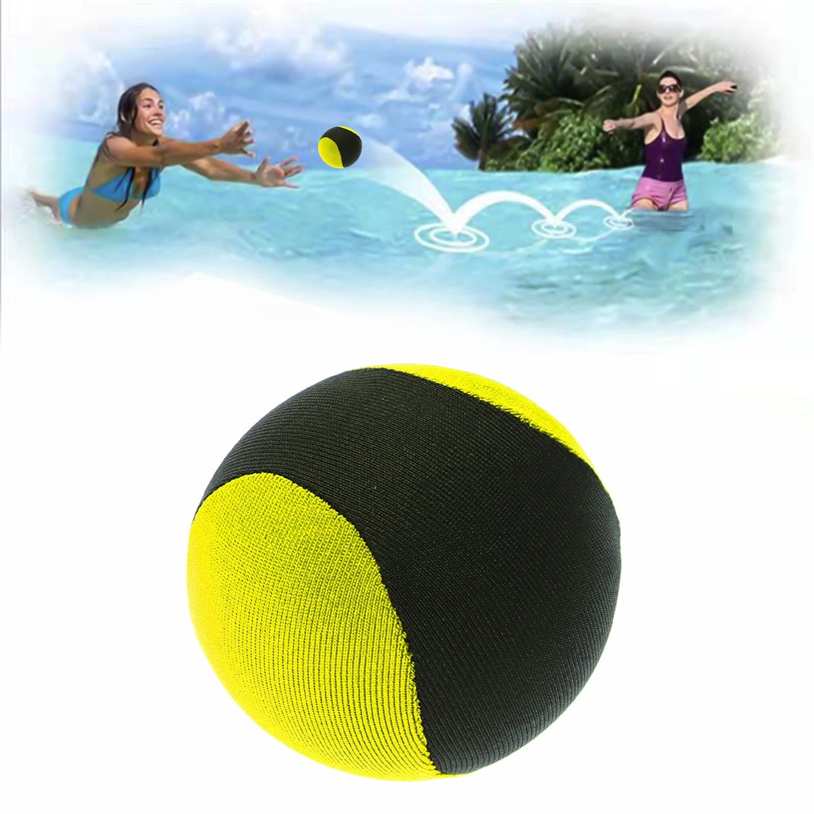 HWRETIE Durable Nylon Water Bouncing Balls for Summer Beach Games ...