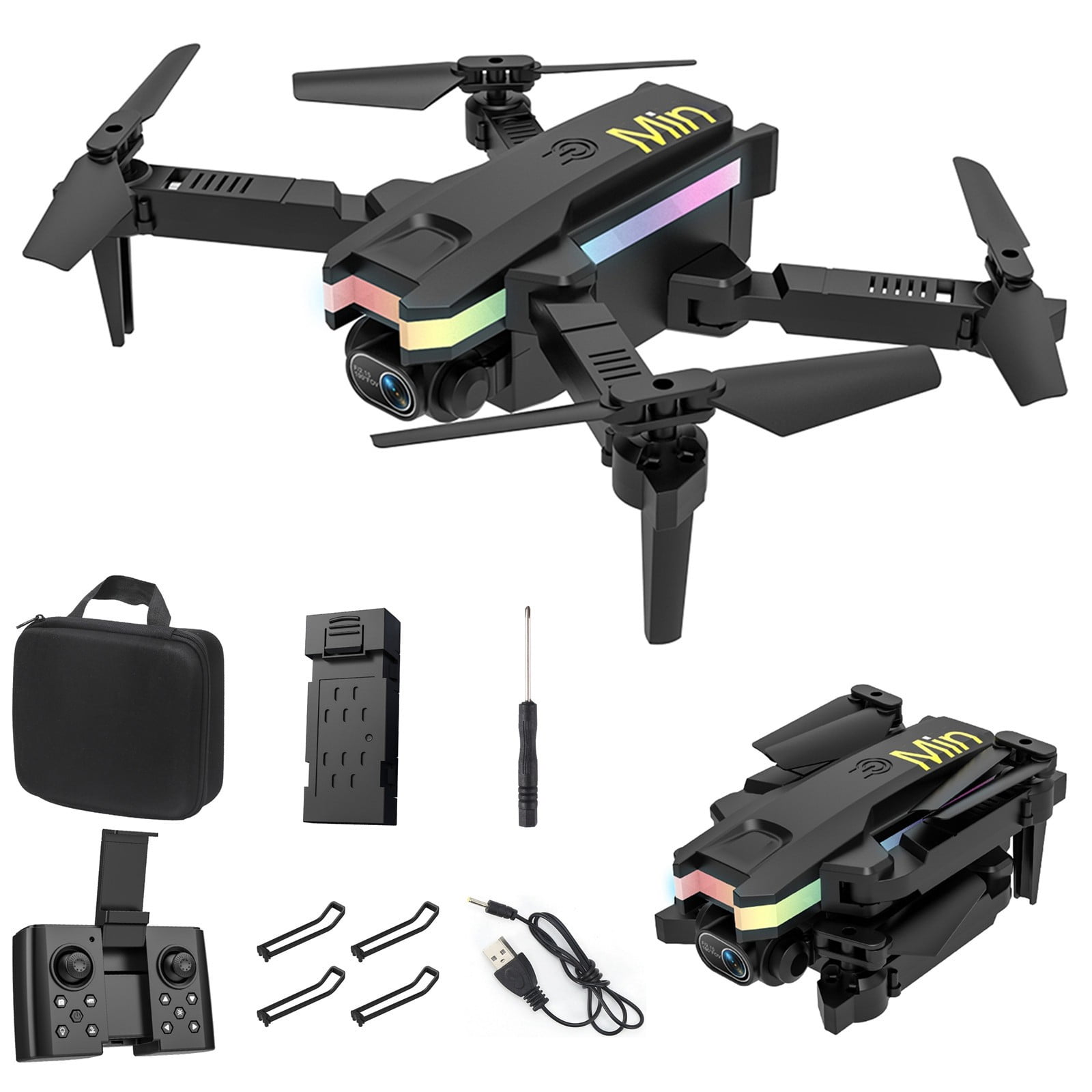 HWRETIE Foldable 4K Camera Drone with WiFi Connectivity - Drone With ...