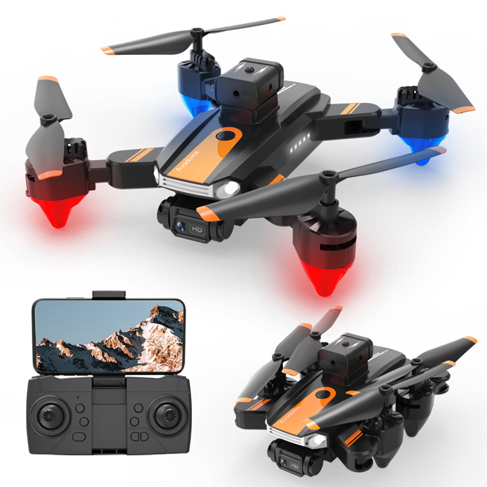 HWRETIE Foldable WiFi FPV Drone with 1080P HD Camera,Altitude Hold Mode ...