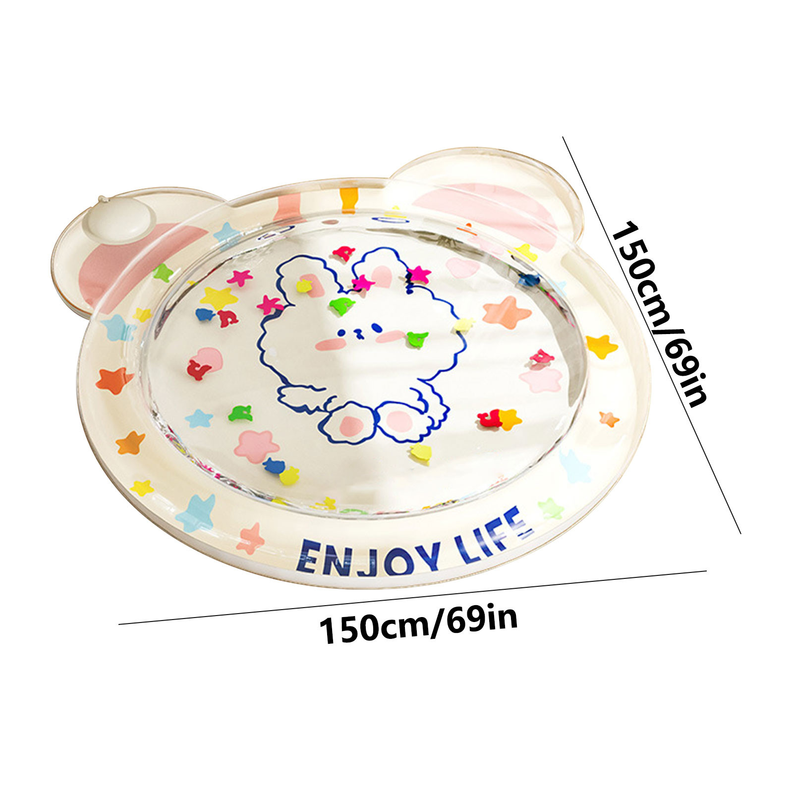 HWRETIE Pet Inflatable Summer Cooling Pad Pet Bed Toy Inflatable Ice ...