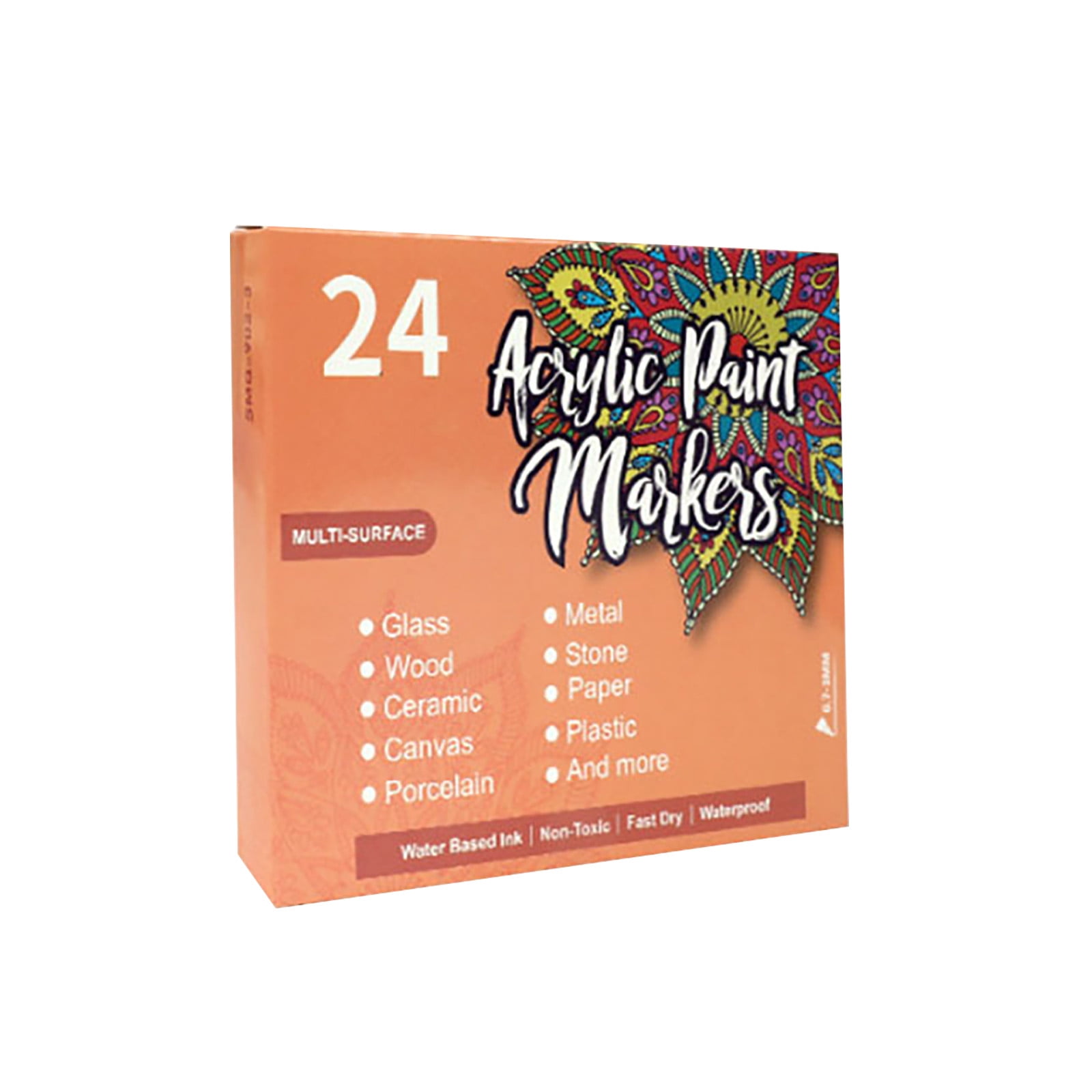HWRETIE Opaque Stackable Acrylic Markers,Durable Paint Pen for Art ...