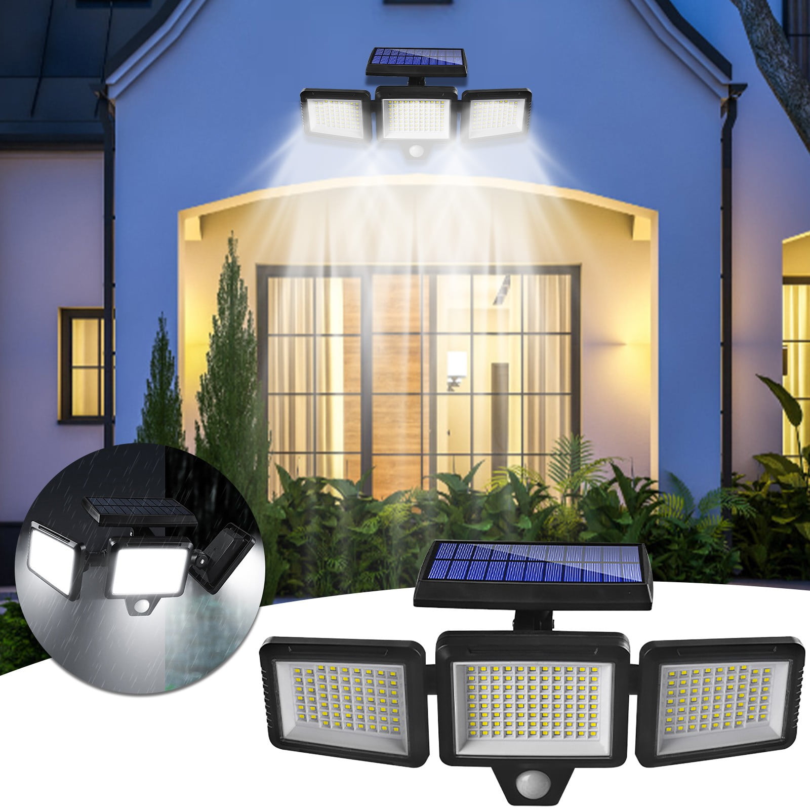 HWRETIE Split Solar Outdoor Light,Waterproof Garden Home Security Light ...