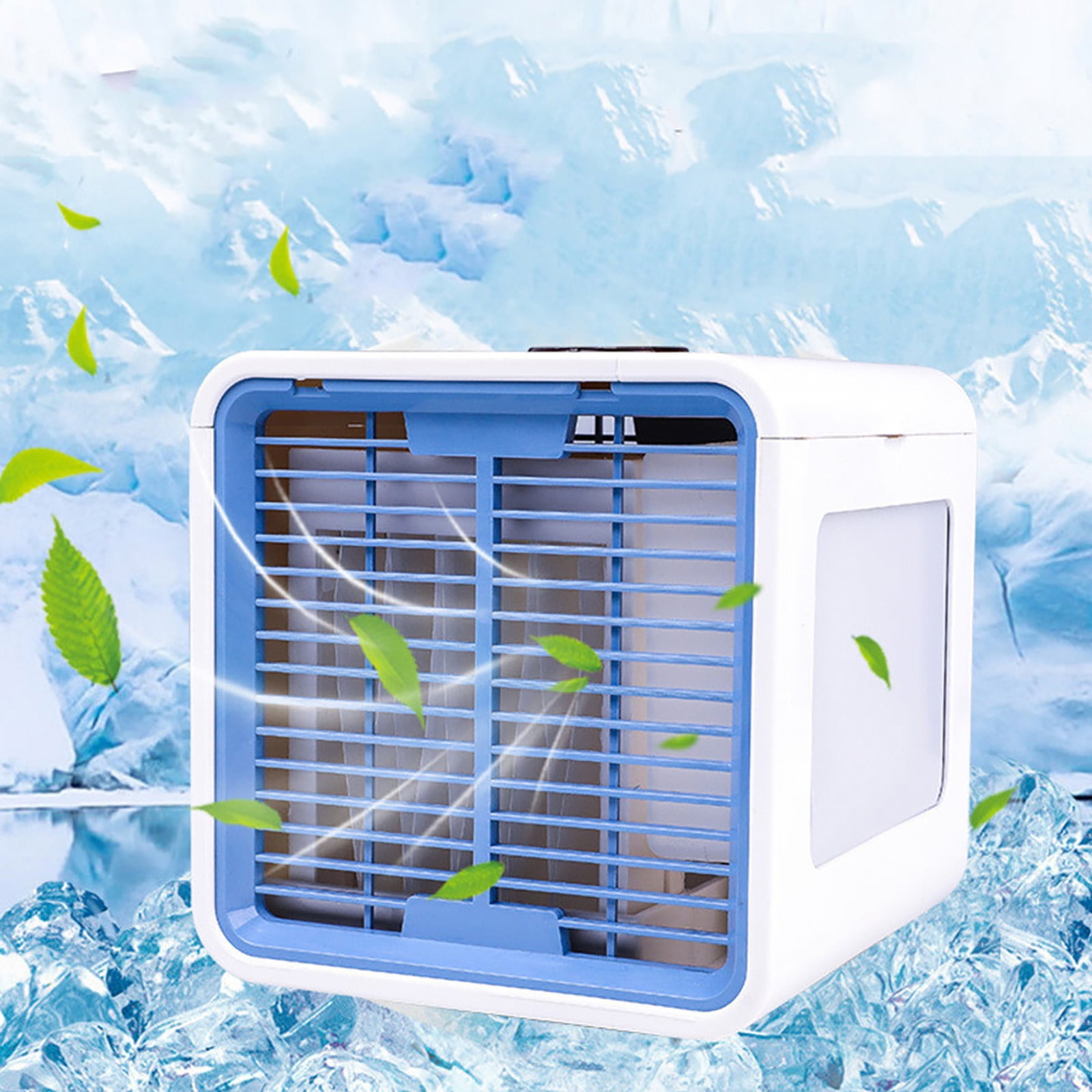 HWRETIE USB Mini Cooler for Desktop - Household Air Conditioning Fan ...