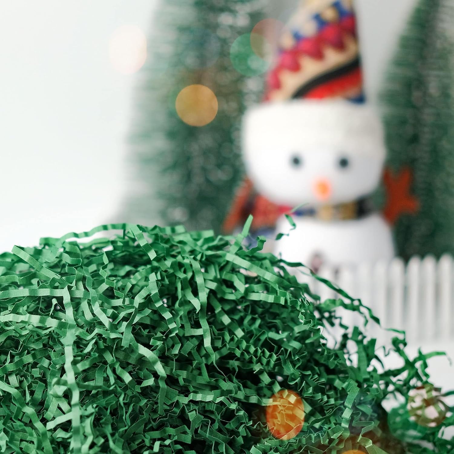 HWSTON Crinkle Cut Paper OIF8 Shred Filler (0.5 LB) for Gift Wrapping ...